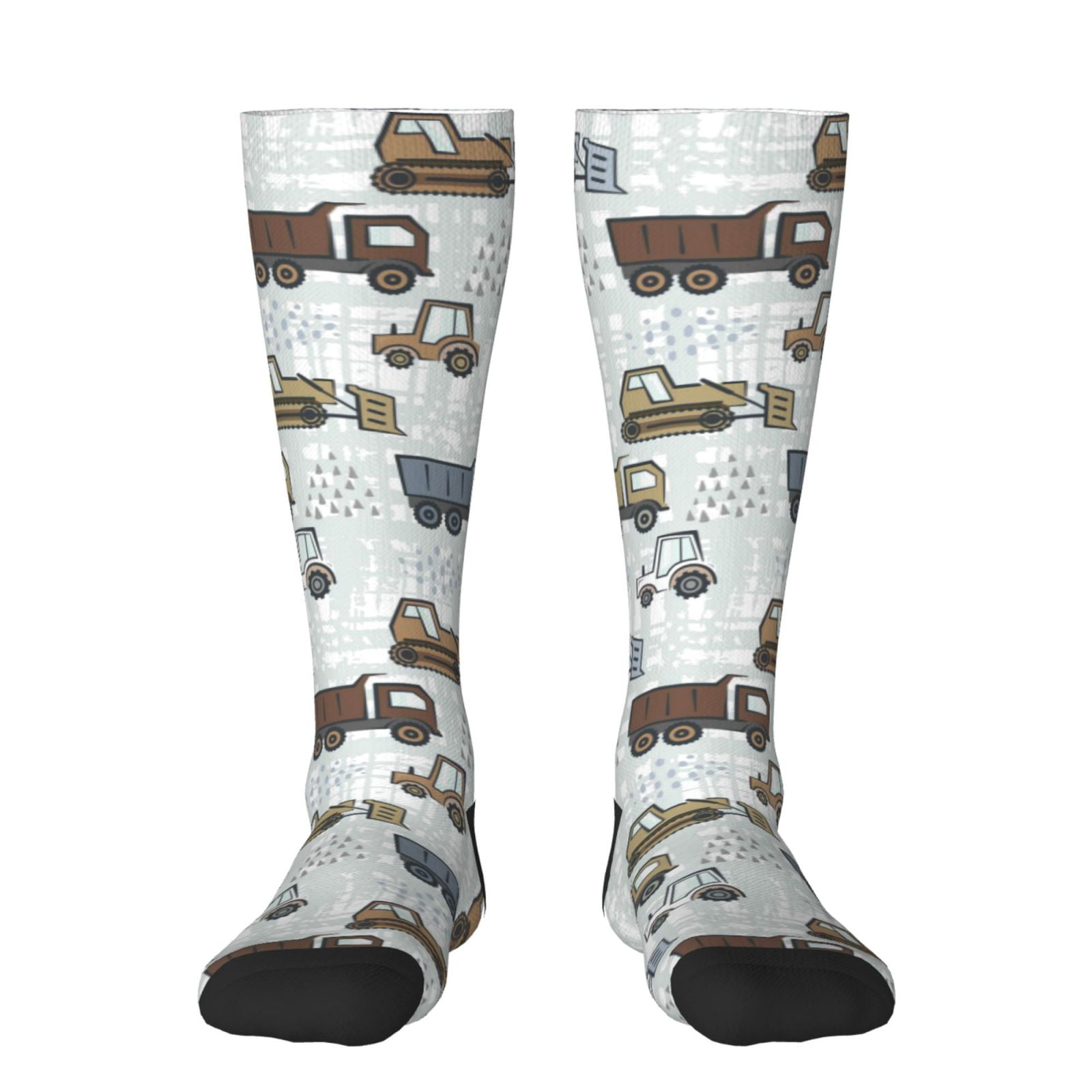 Haiem Tractor and Dumper Socks, Funny Novelty Crazy Design Cotton Socks ...