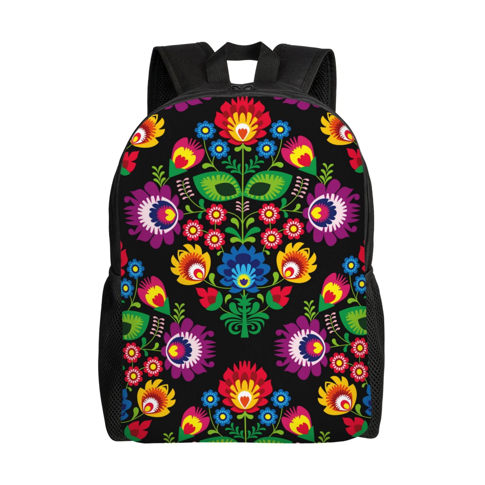 Haiem Traditional Floral Polish Backpack - Stylish and Durable 15-inch ...