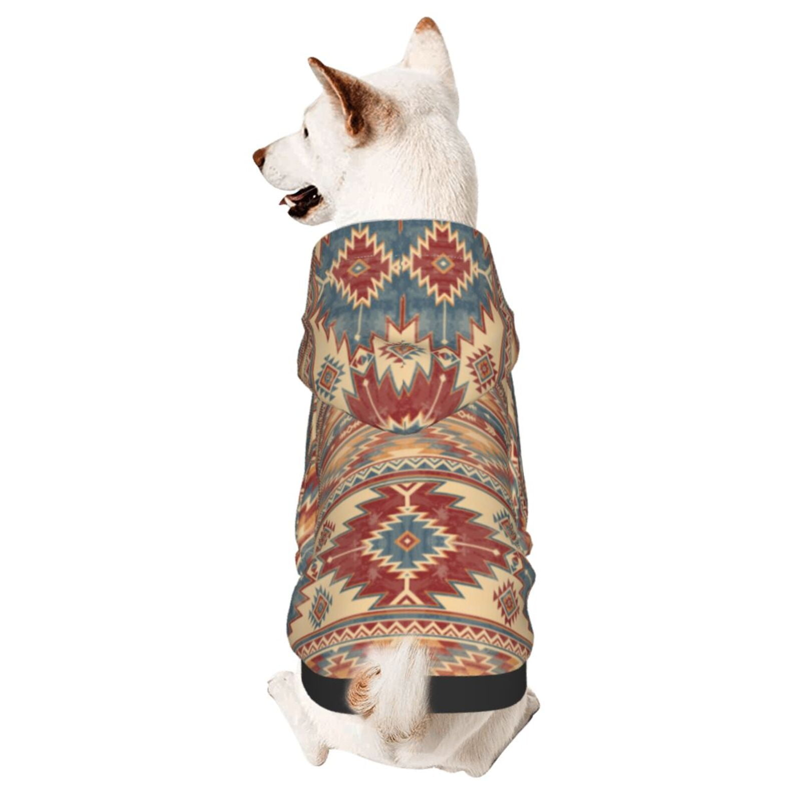 Haiem Traditional Tribal Aztec for Winter Dog Hoodie Sweatshirts with ...