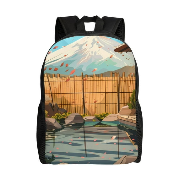 Haiem Tranquil Garden Landscape Backpack - Stylish and Durable 15-inch ...
