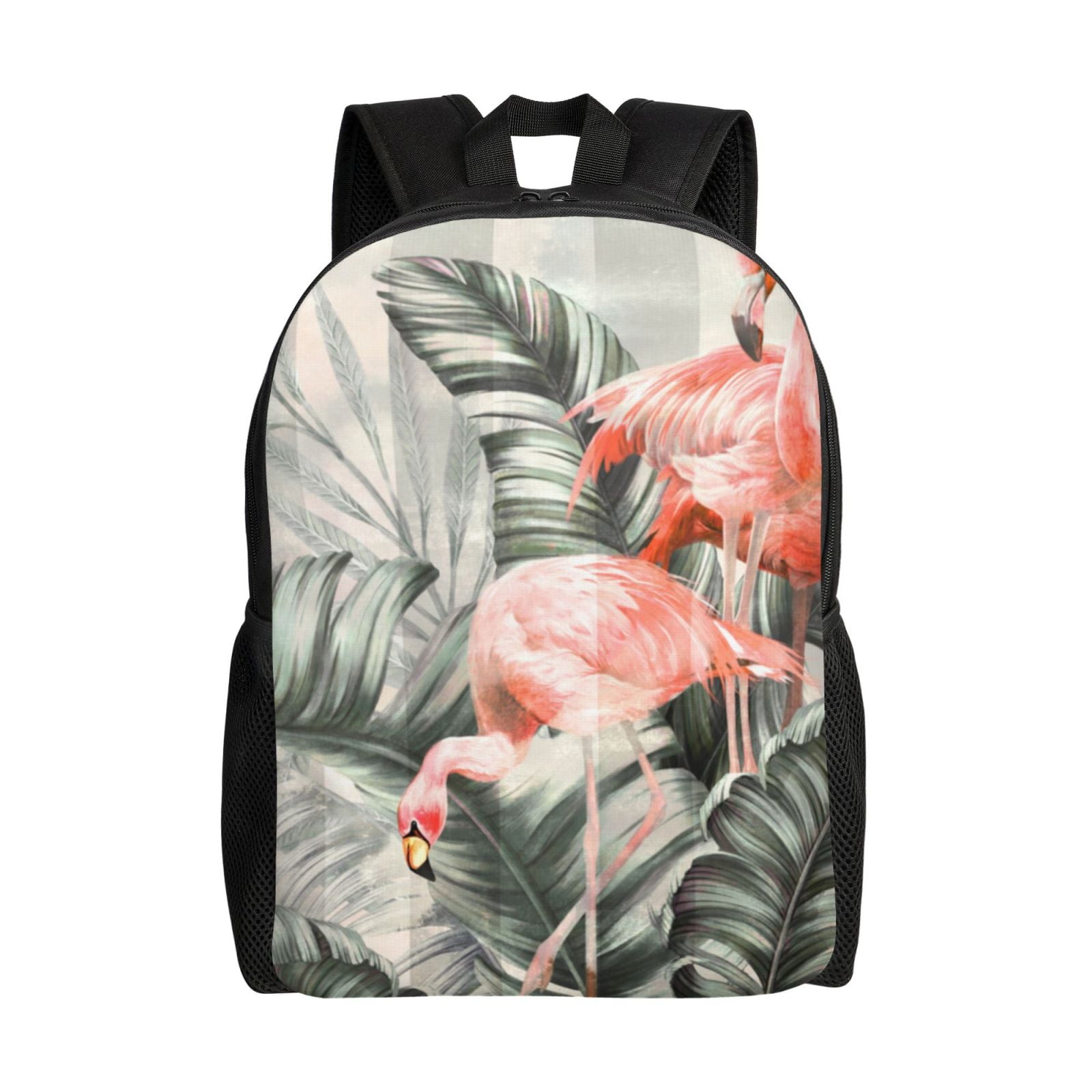 Haiem Tropical With Flamingos Backpack - Stylish and Durable 15-inch ...