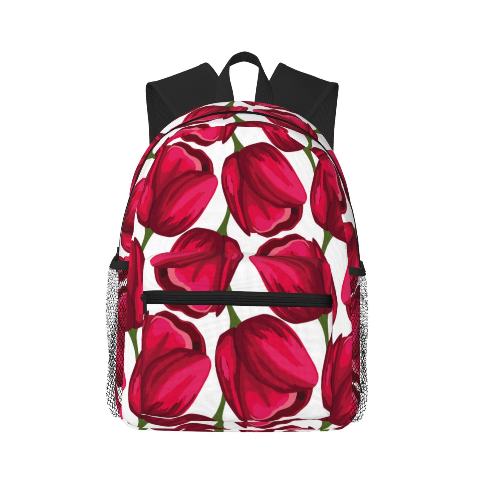 Haiem Tulips Flowers Lightweight Backpack for School, Classic Basic ...
