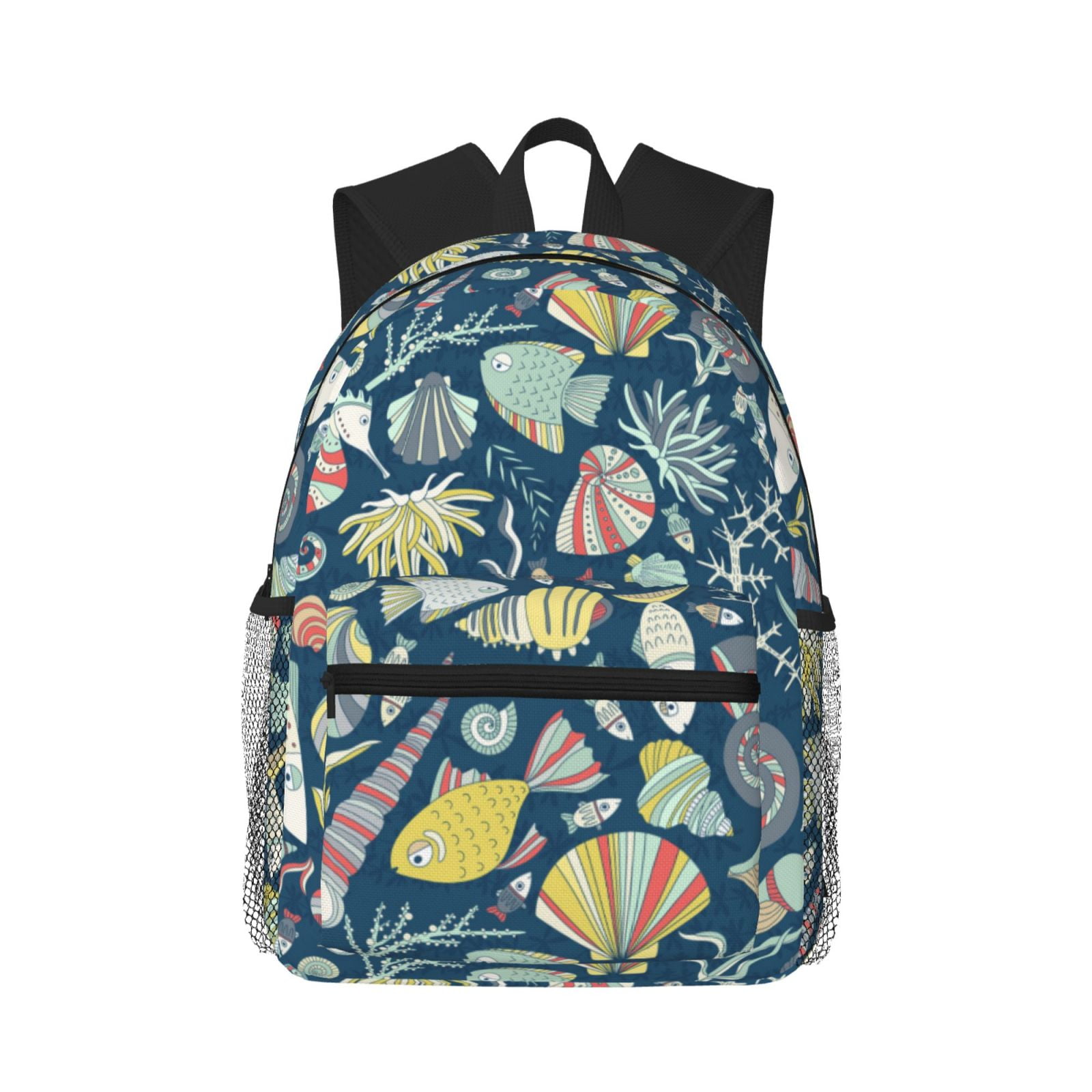 Haiem Underwater Creature Lightweight Backpack for School, Classic ...