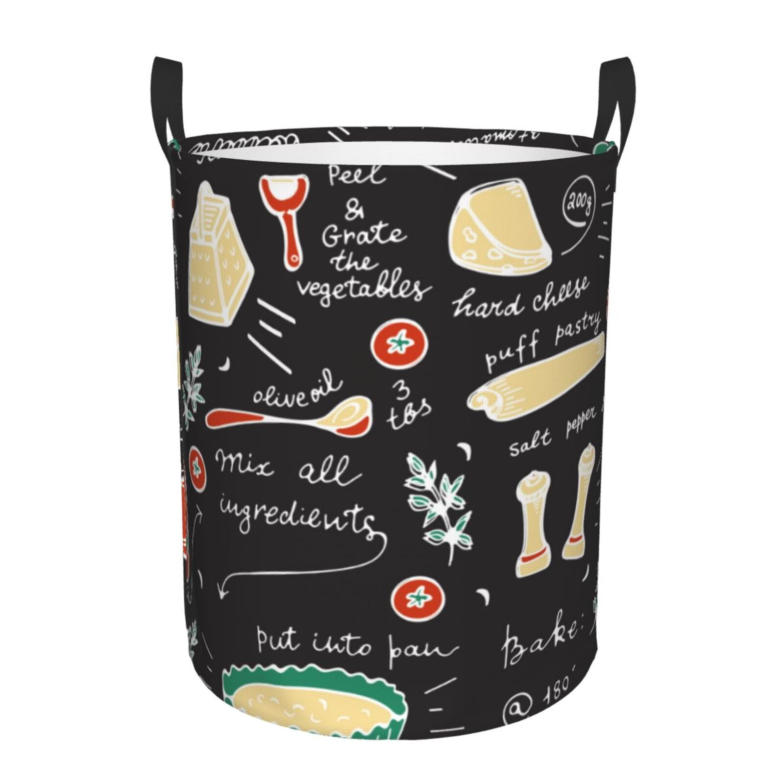 Haiem Vegetable Quiche Leather Dirty Clothes Laundry Basket,Sturdy ...