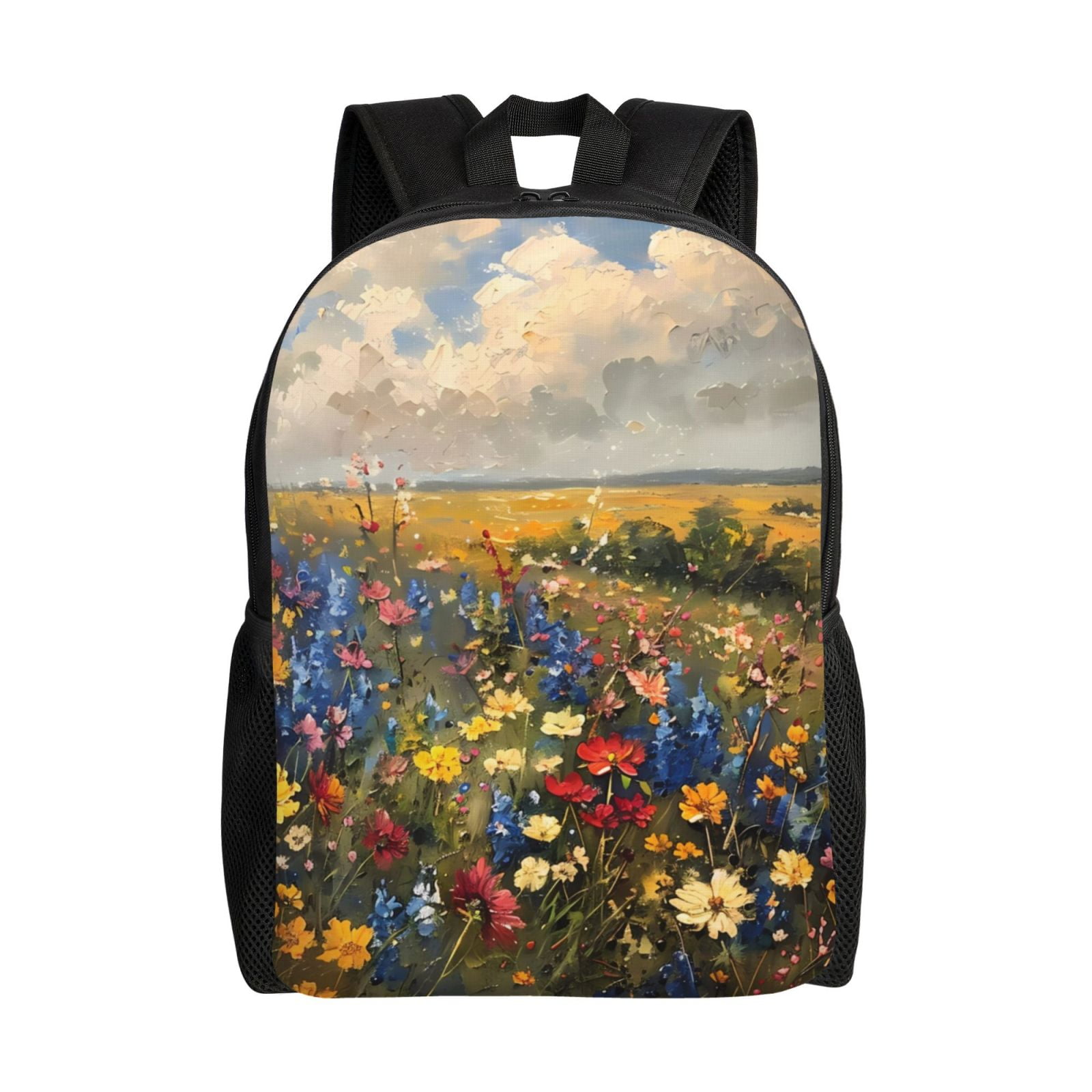 Haiem Vibrant Wildflower Meadow Backpack - Stylish and Durable 15-inch ...