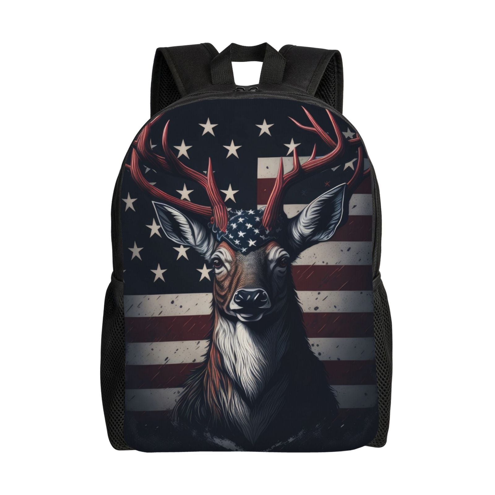 Haiem Vintage American Deer Backpack - Stylish and Durable 15-inch ...