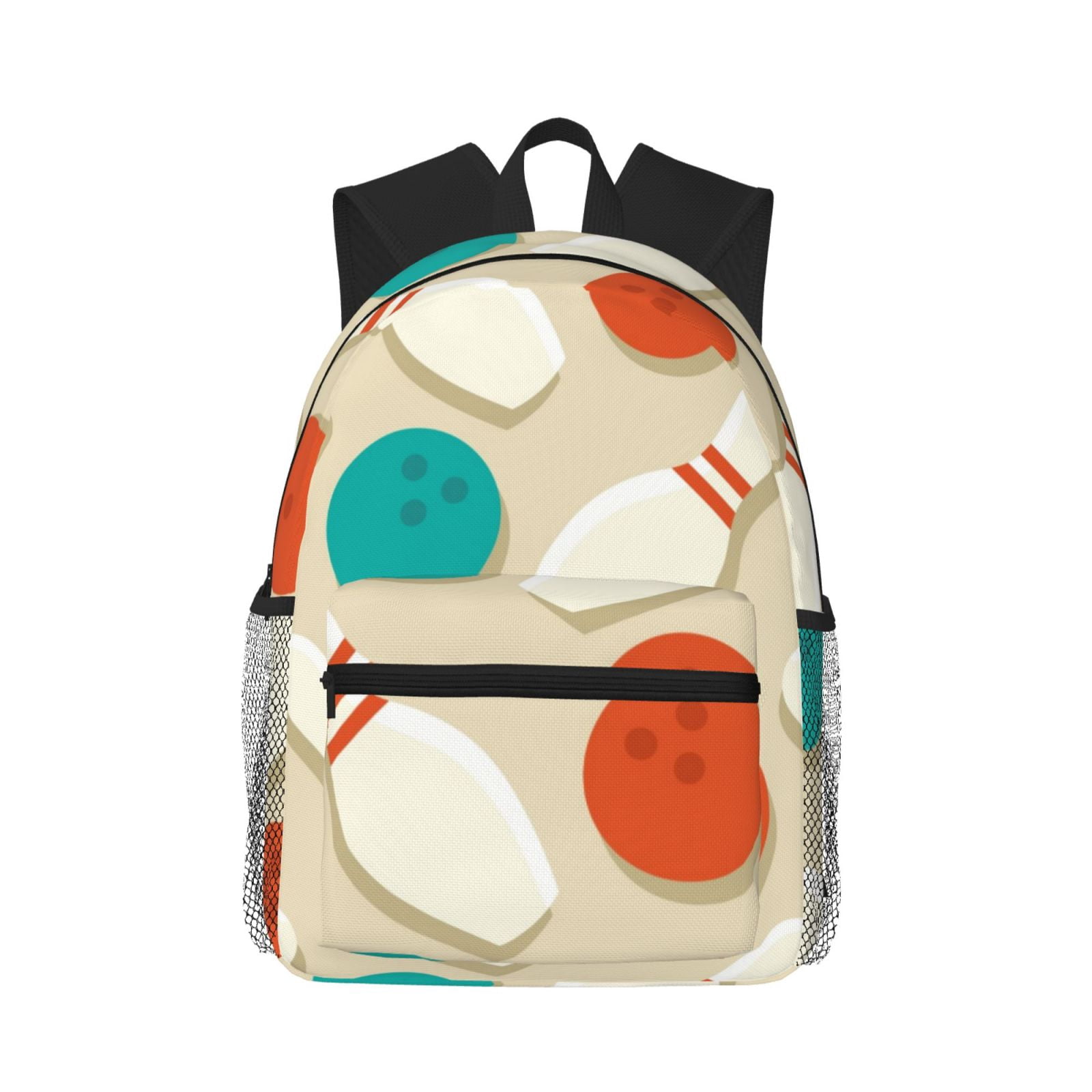 Haiem Vintage Bowling Lightweight Backpack for School, Classic Basic ...