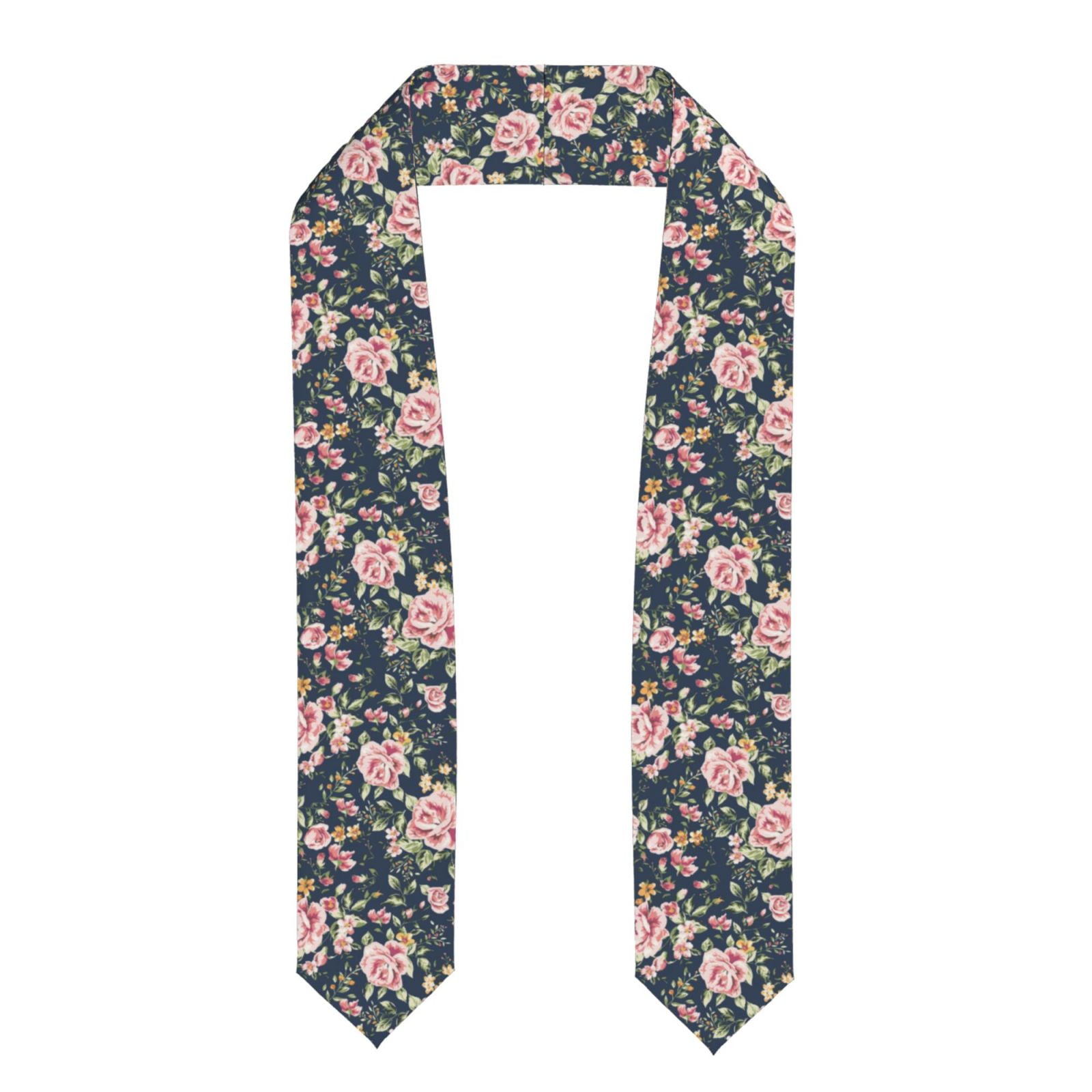 Haiem Vintage Floral Pattern Graduation Stole 2024 | Premium Satin Sash ...