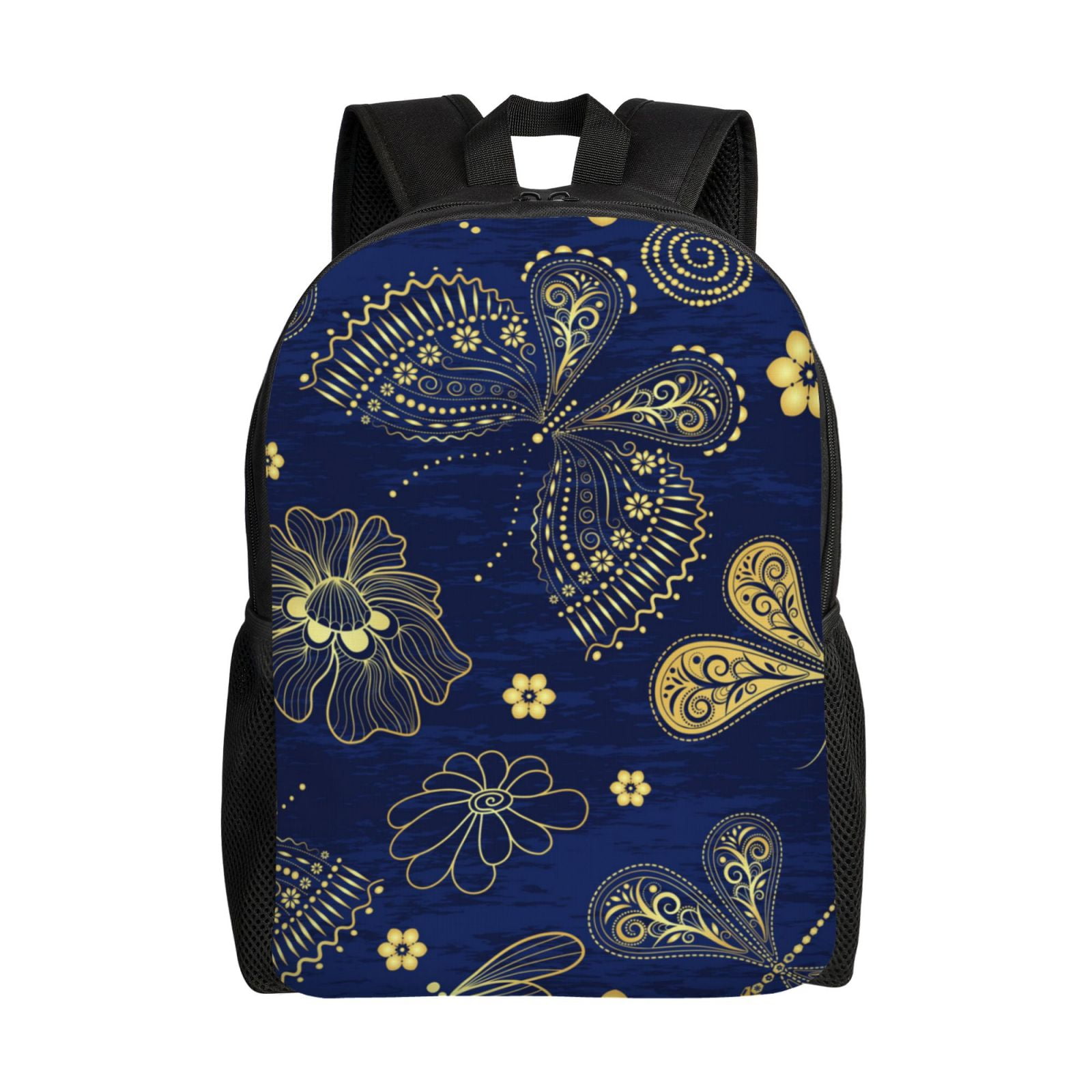 Haiem Vintage Golden Butterfly Backpack - Stylish and Durable 15-inch ...