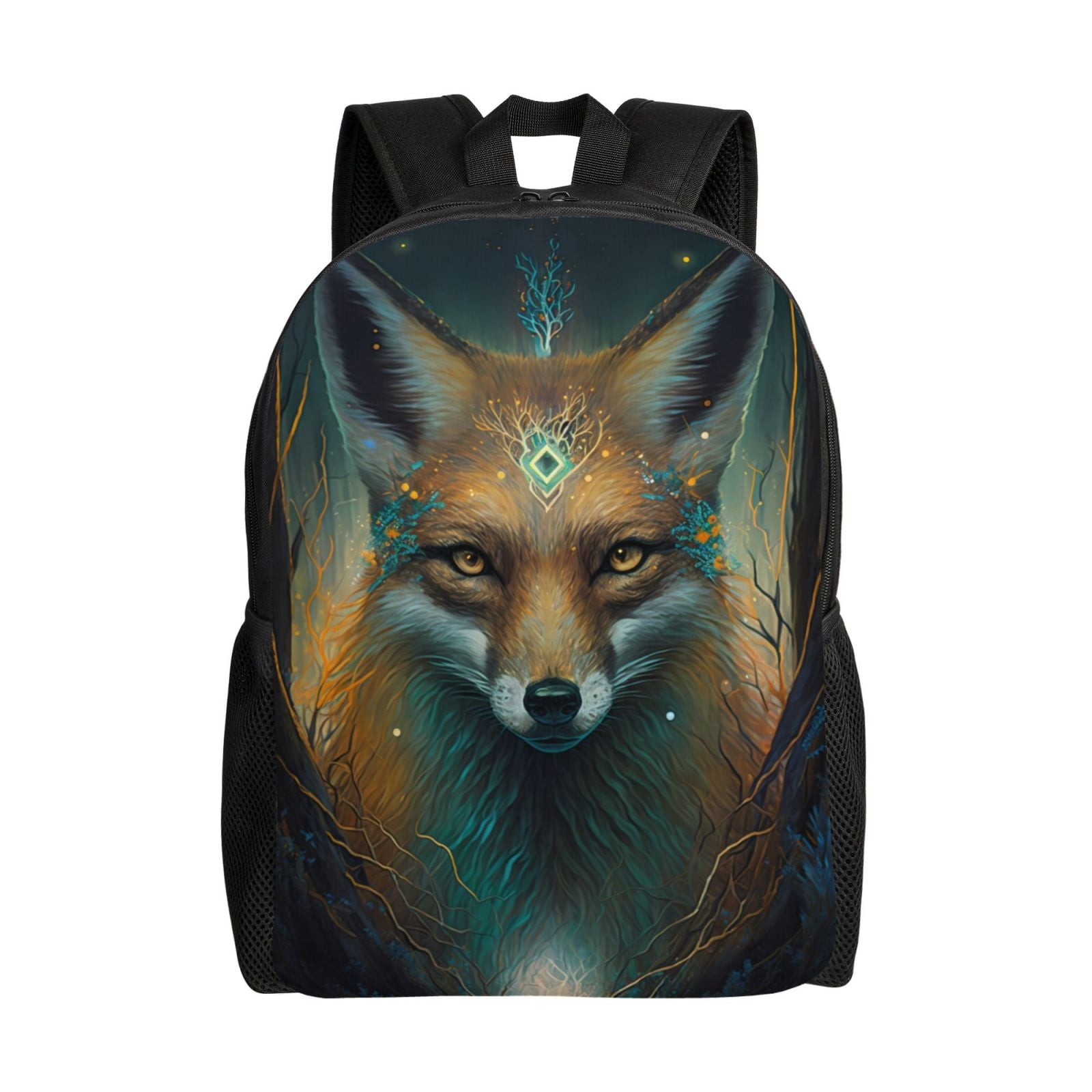 Haiem Vintage Pattern Fox Backpack - Stylish and Durable 15-inch Laptop ...
