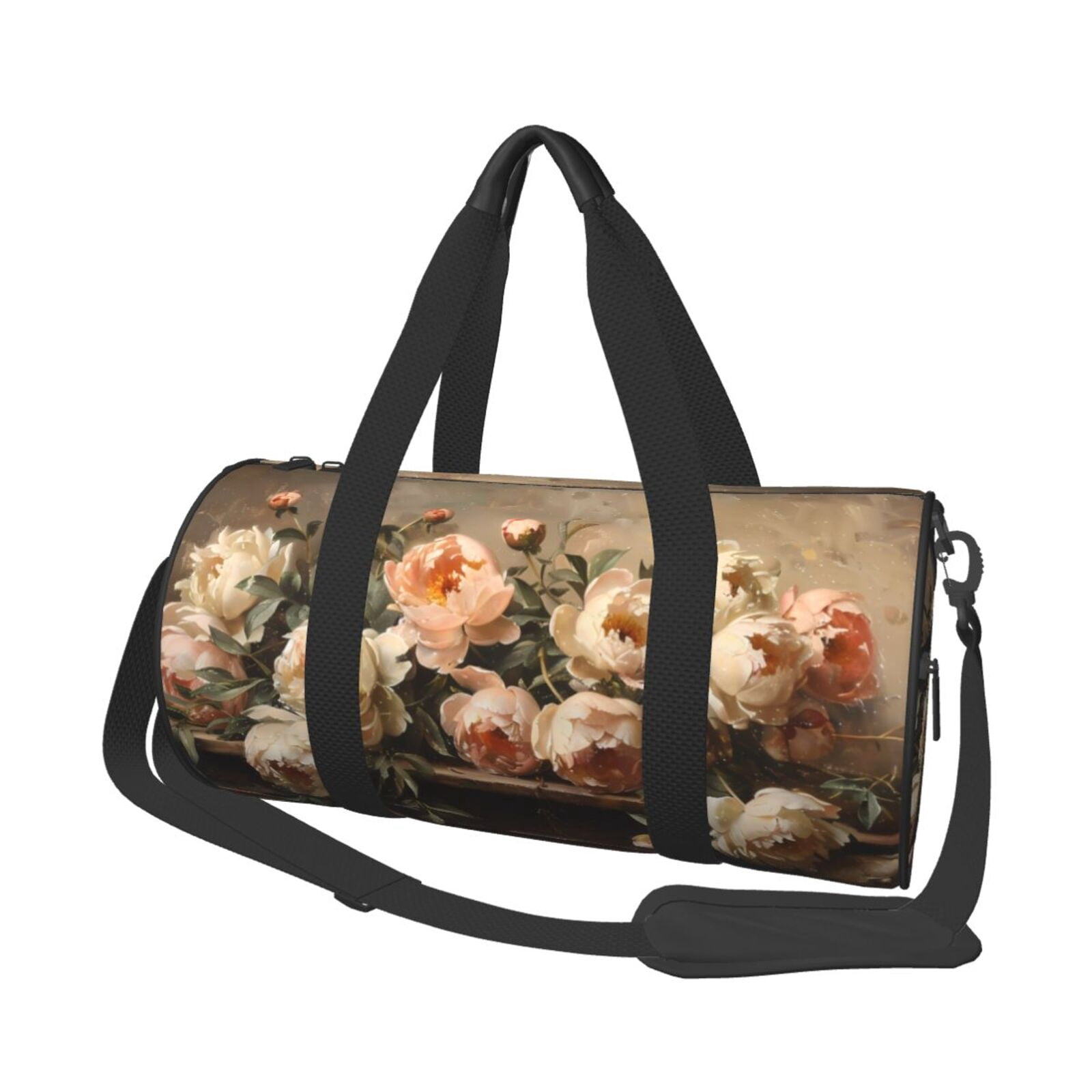 Haiem Vintage Peonies Rustic Charm Pattern Gym Bag for Women Men ...