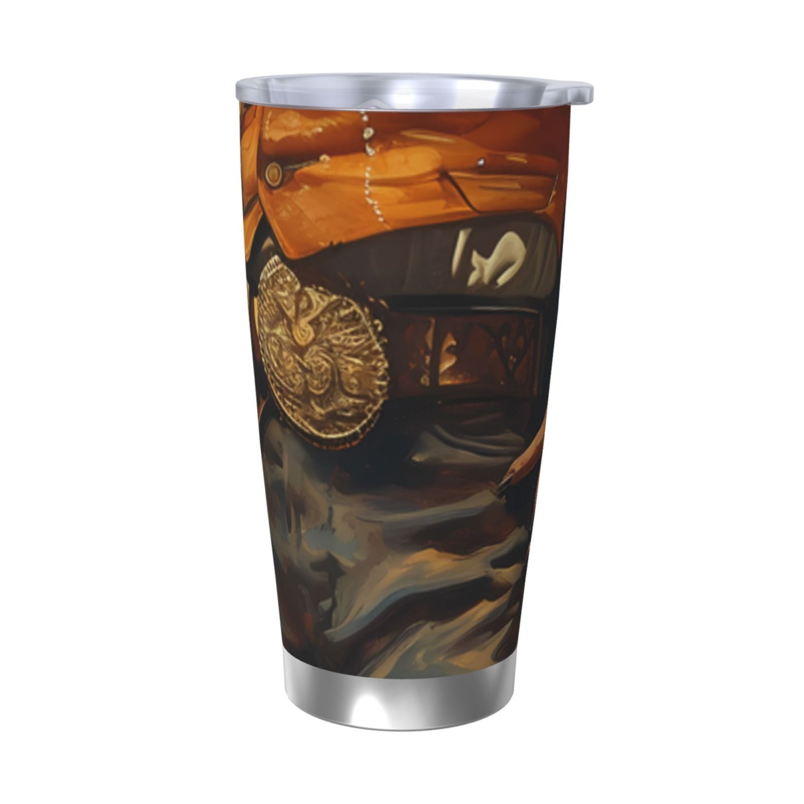 Haiem Vintage Style Elk Printed 20oz Straight Skinny Car Cups With ...