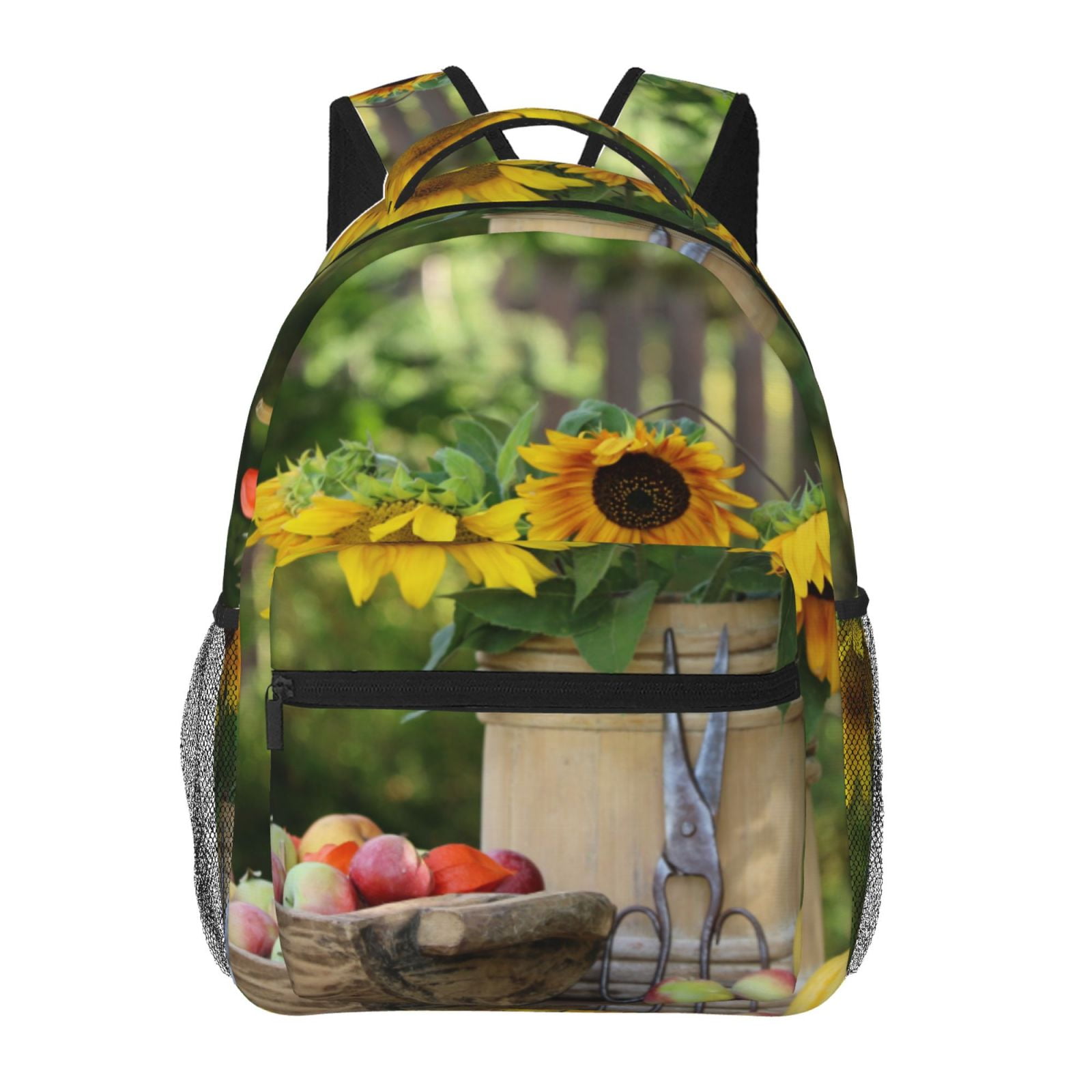 Haiem Vintage Wooden Bucket Printed School Backpack,Casual Travel ...