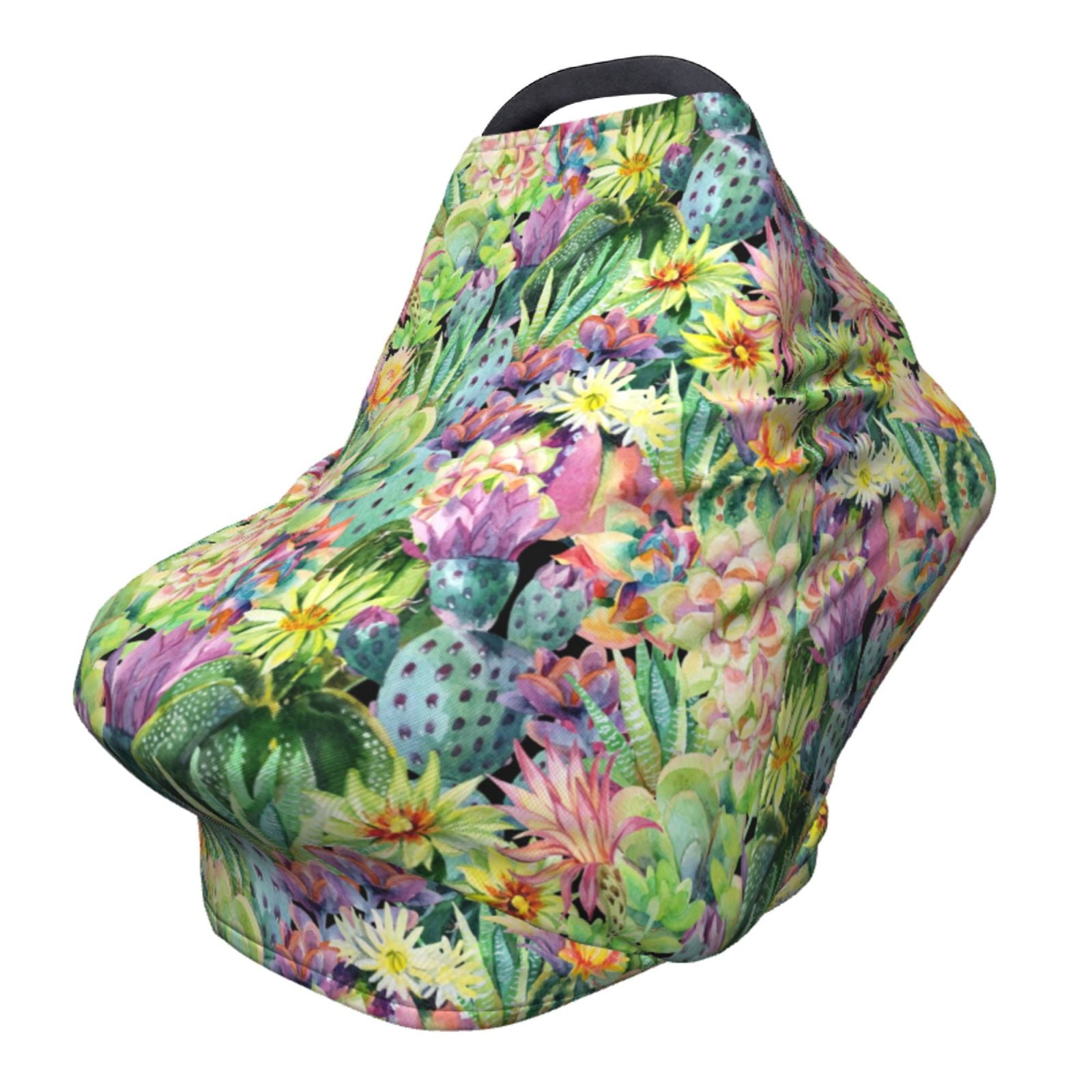 Haiem Watercolor Blooming Cactus Baby Nursing Cover & Nursing Poncho ...