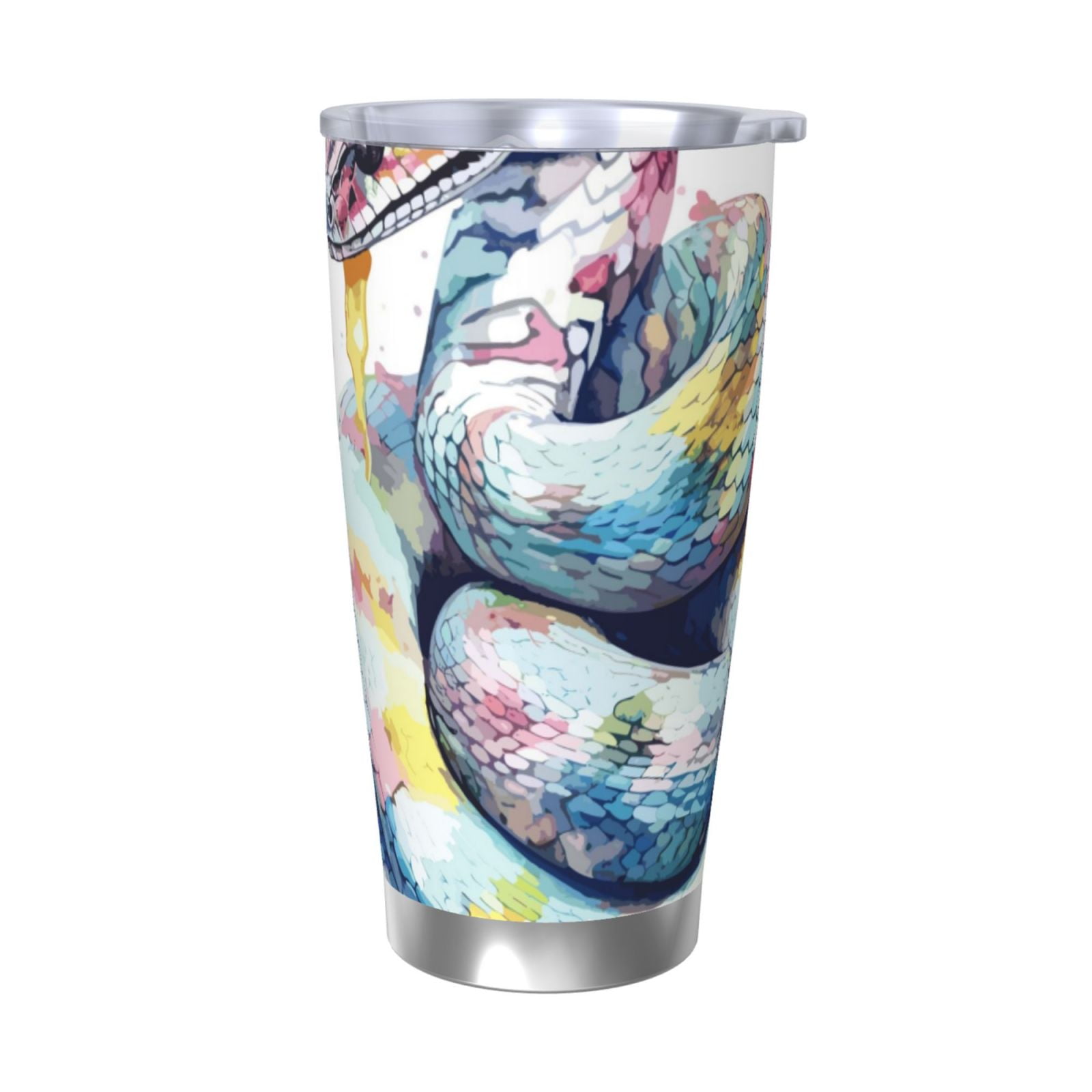 Haiem Watercolor Snake Printed 20oz Straight Skinny Car Cups With ...