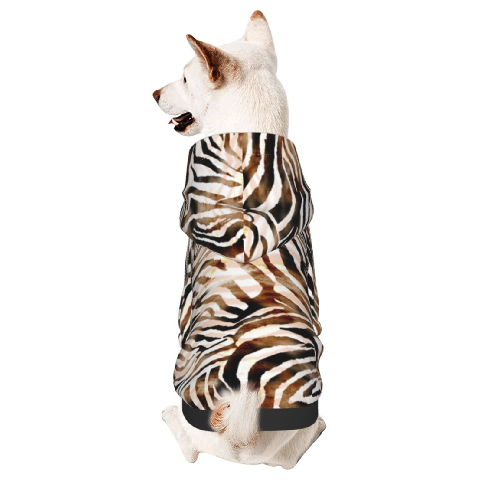 Haiem Watercolor Zebra for Winter Dog Hoodie Sweatshirts with Pockets ...
