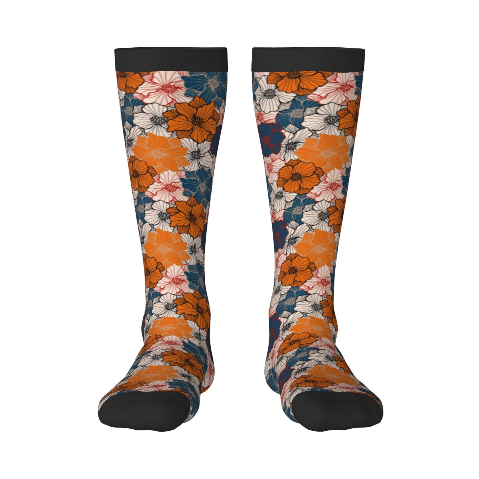 Haiem Whimsical peony blossom Funny Novelty Crazy Design Cotton Socks ...