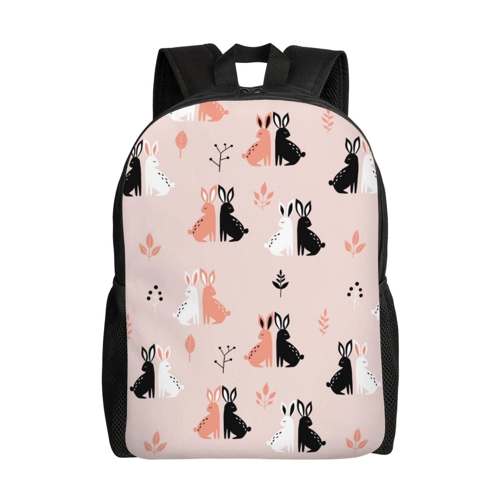 Haiem White And Black Rabbit Backpack - Stylish and Durable 15-inch ...
