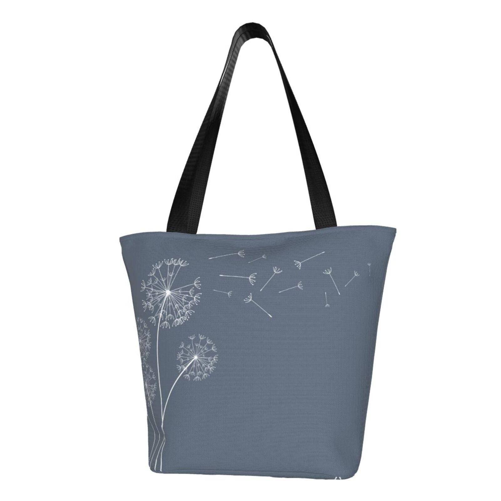 Haiem White Dandelion Pattern Shoulder Bag - Durable and Spacious Tote ...