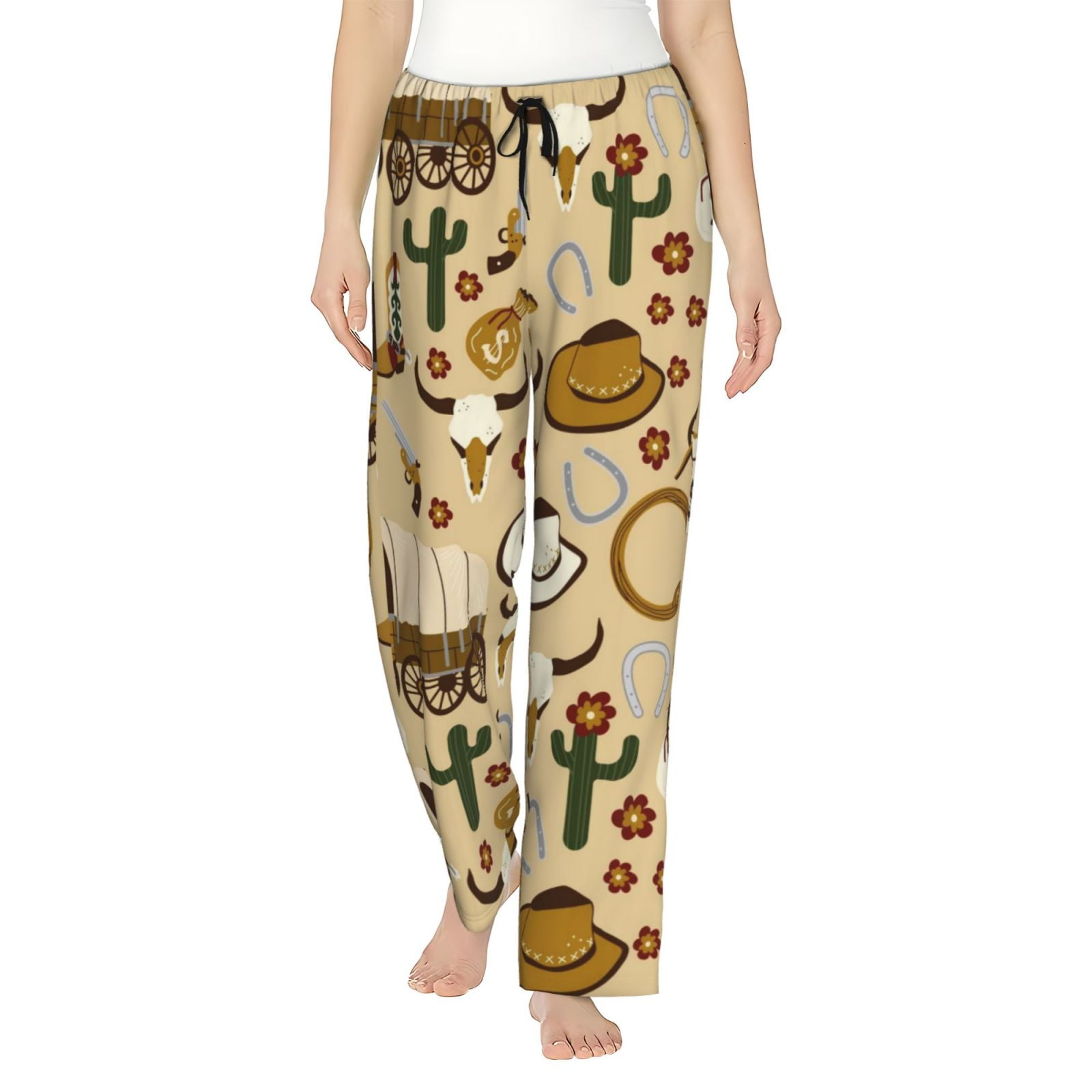 Haiem Wild West Cowboy Women's Pajama Pants Ultra Lightweight Pjs ...