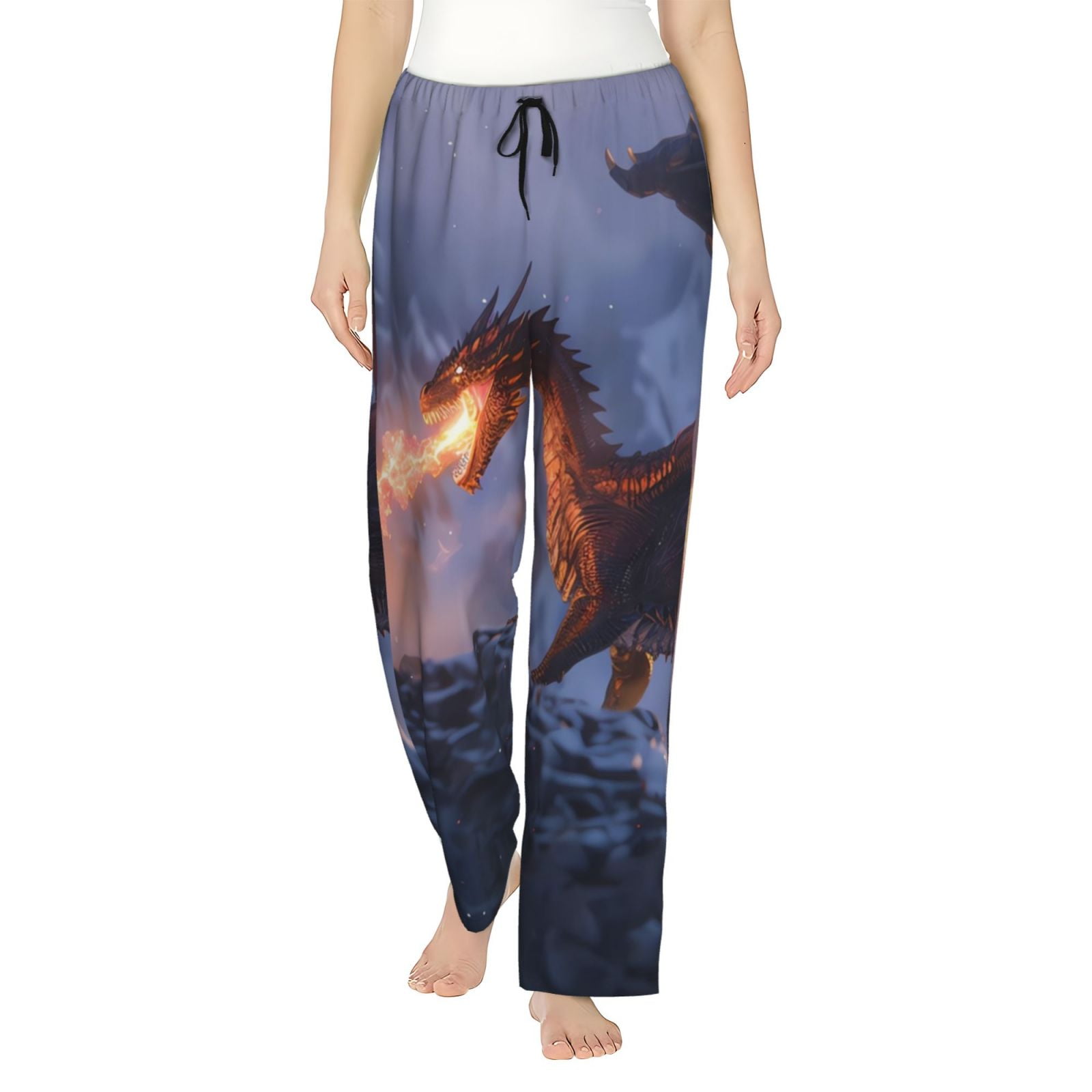 Haiem Winter Fire Dragon Women's Pajama Pants Ultra Lightweight Pjs ...