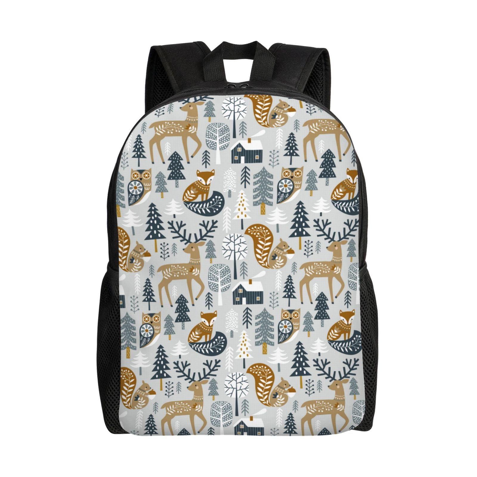 Haiem Winter Forest Animals Backpack - Stylish and Durable 15-inch ...