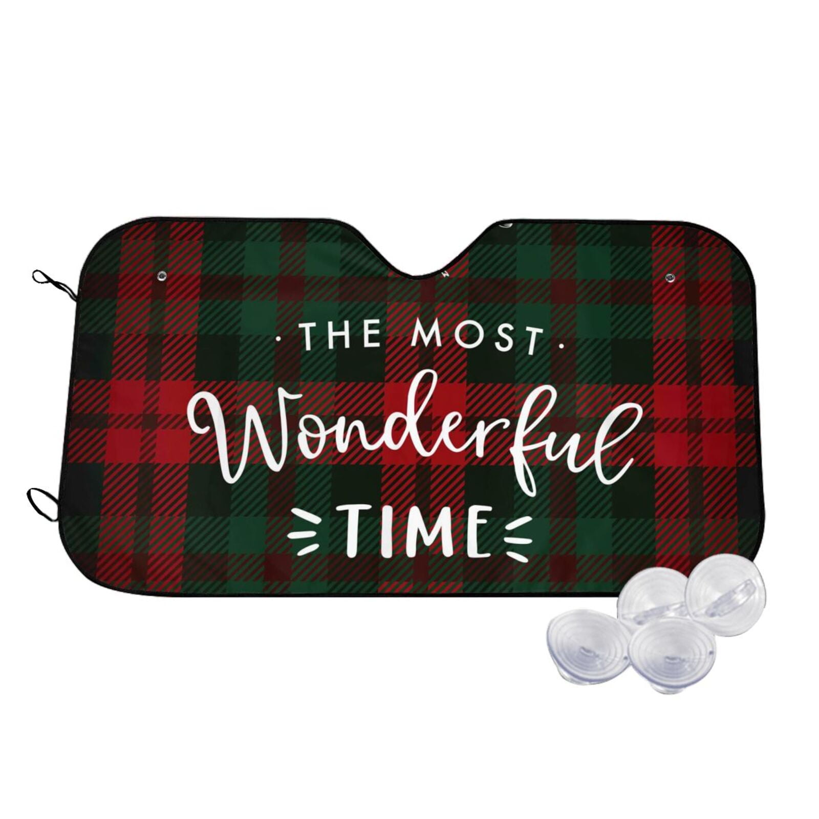 Haiem Wonderful Time Christmas Car Windshield Sun Shade - Blocks UV ...