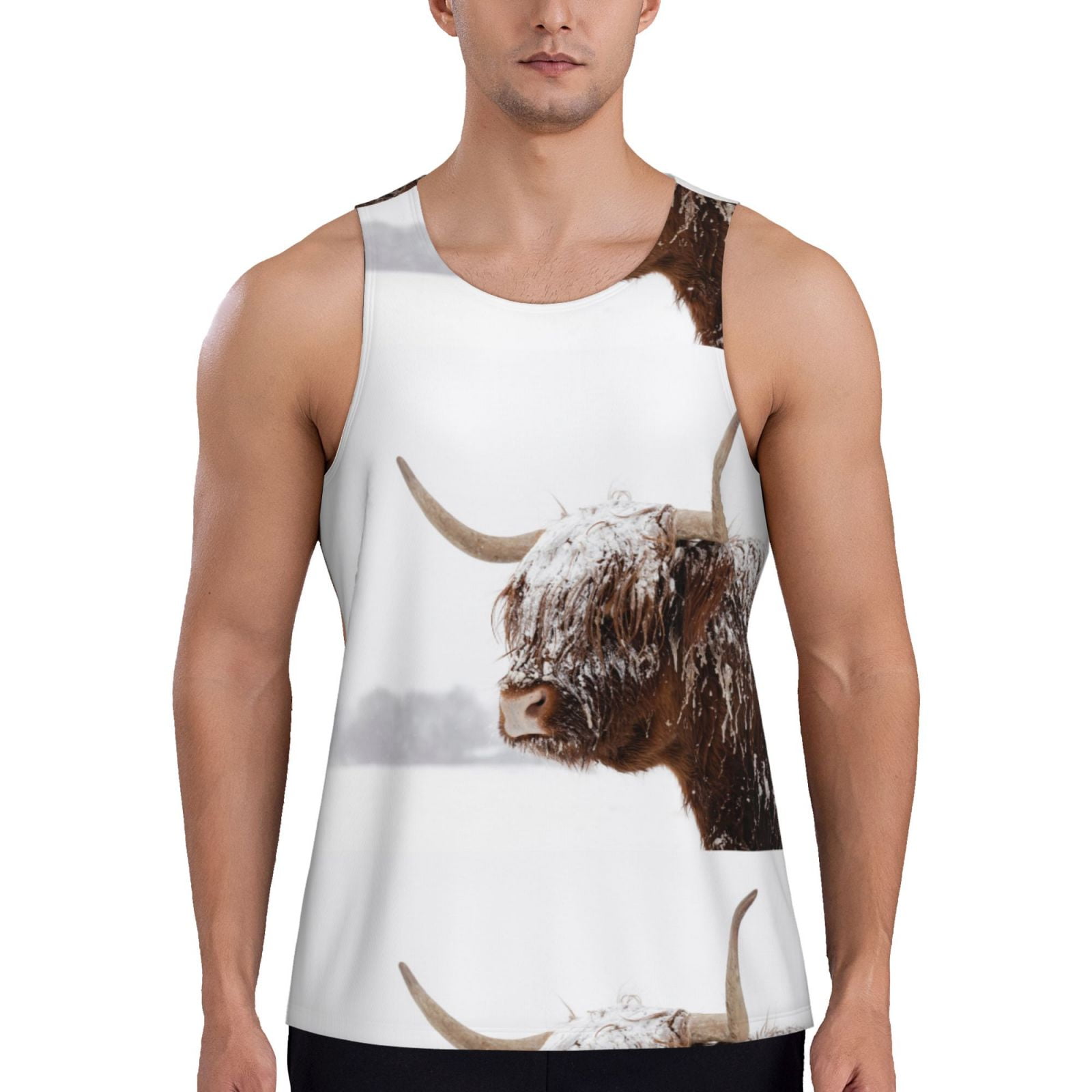 Haiem Yak Men Workout Tank Top Gym Bodybuilding Sleeveless Muscle T ...