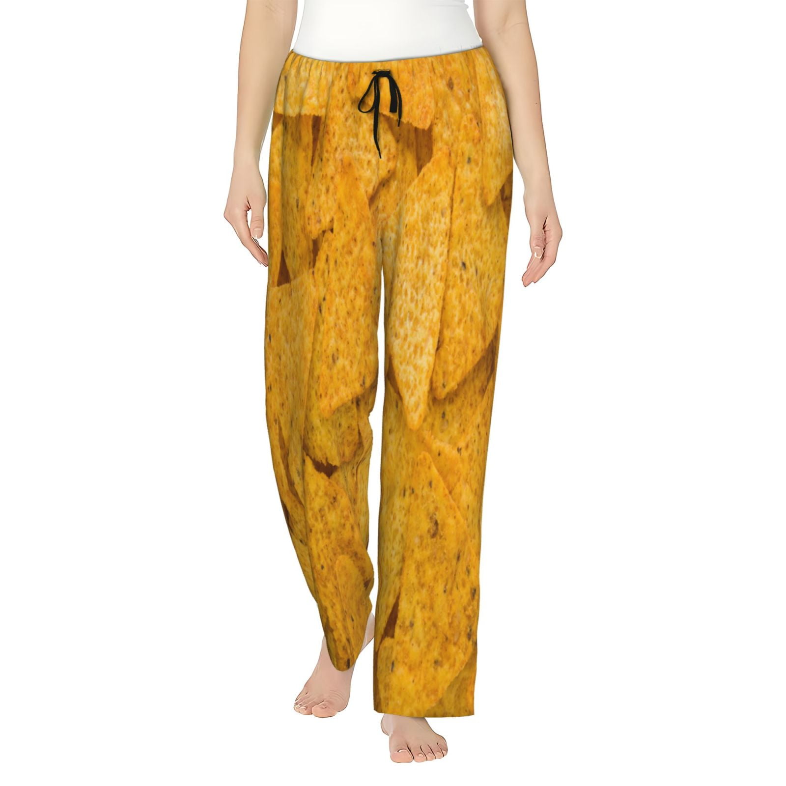 Haiem Yellow tortilla Pattern Women's Pajama Pants Ultra Lightweight ...