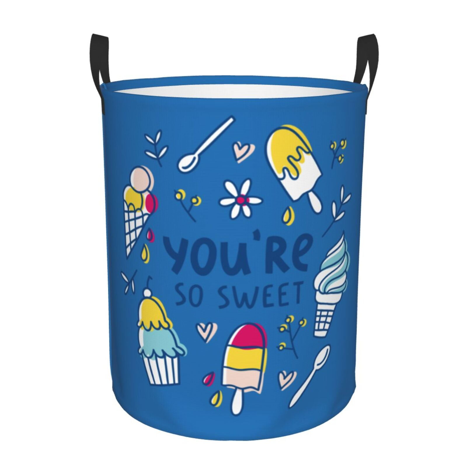 Haiem You Are So Sweet Leather Dirty Clothes Laundry Basket,Sturdy ...
