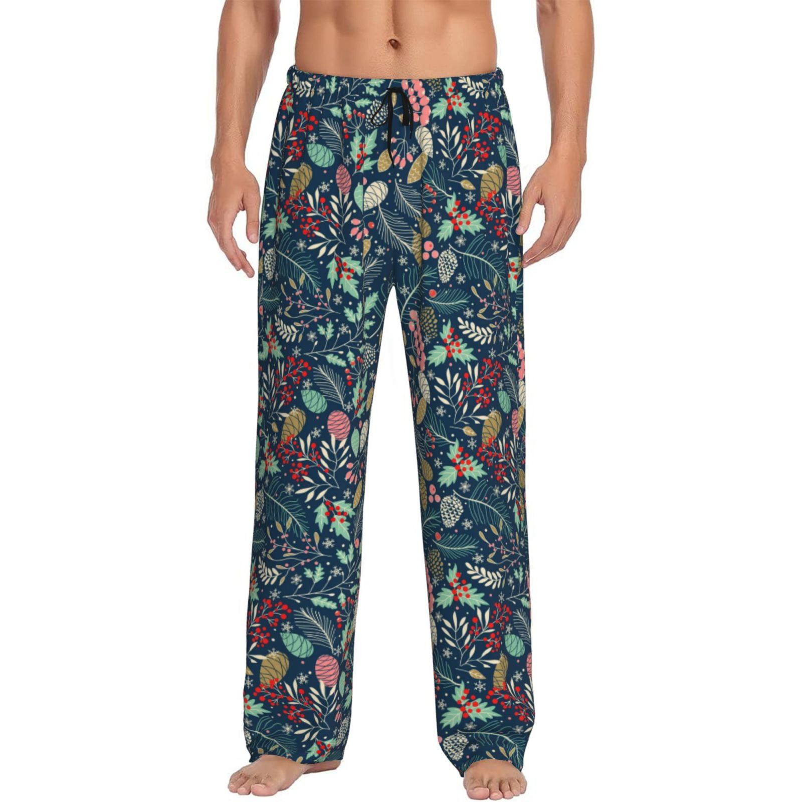 Haiem berry Nuts Leaf Men's Pajama Pants Ultra Lightweight Pjs Bottoms ...