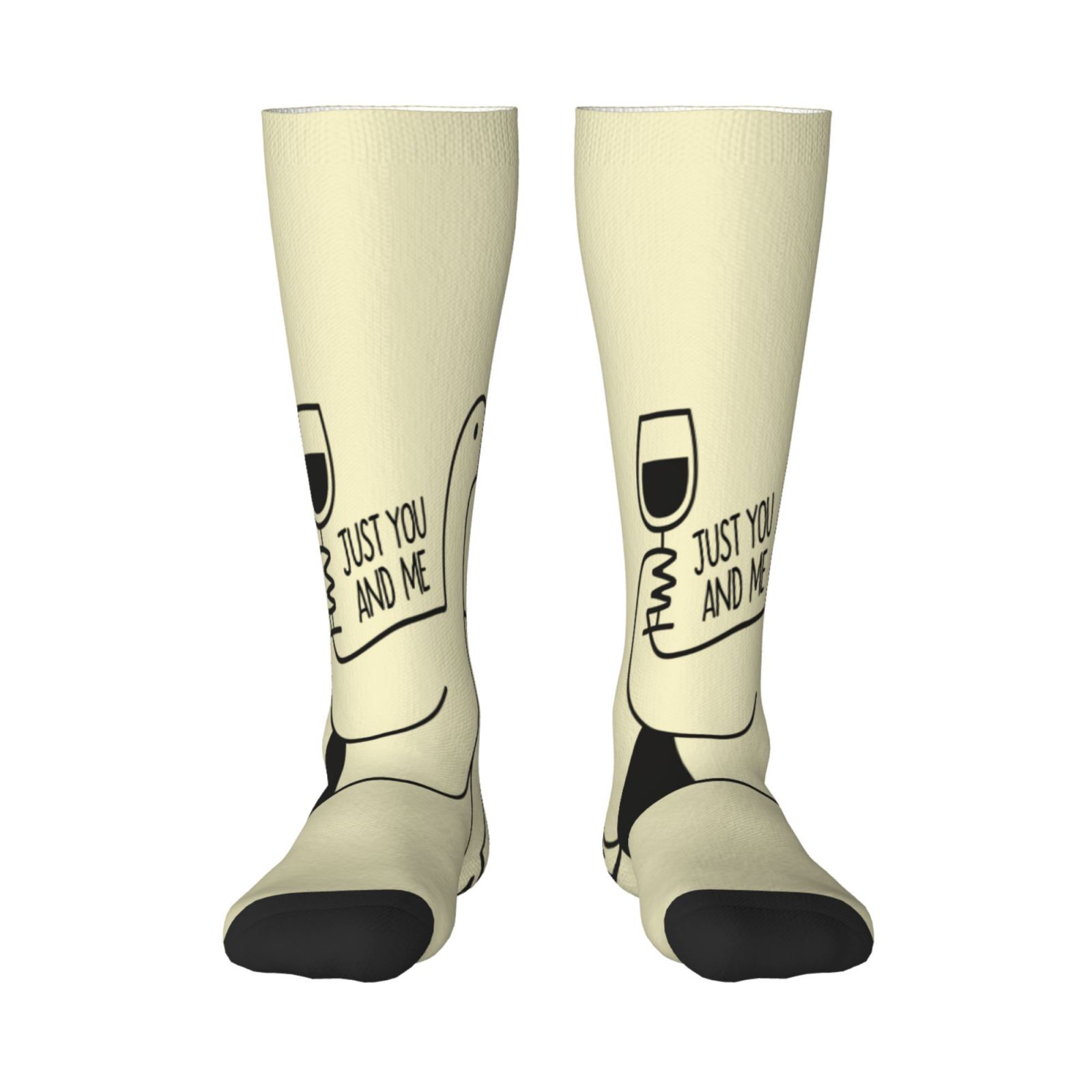 Haiem just you and me Funny Novelty Crazy Design Cotton Socks Sports ...