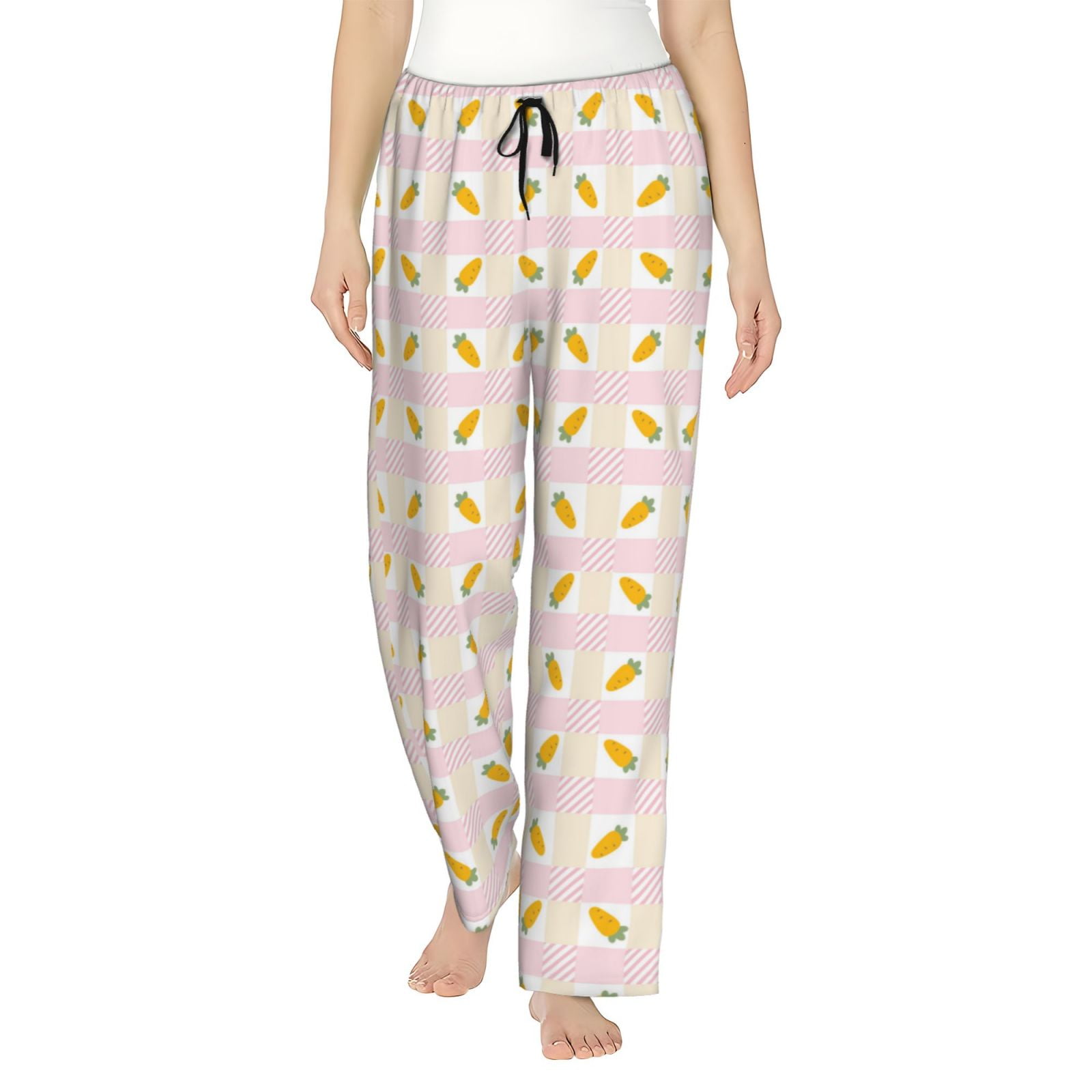 Haiem kawaii carrots Pattern Women's Pajama Pants Ultra Lightweight Pjs ...