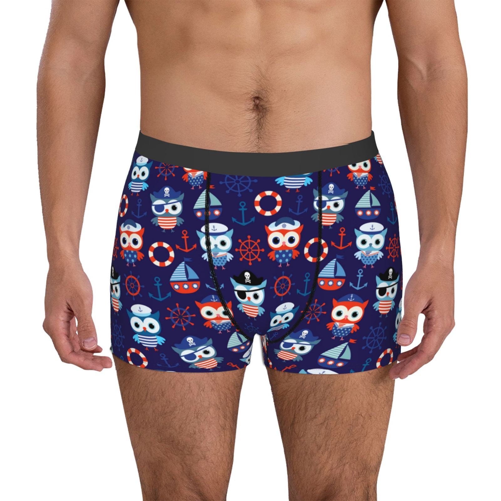 Haiem pirate owls and boats Men's Boxer Briefs, Every Day Comfort ...
