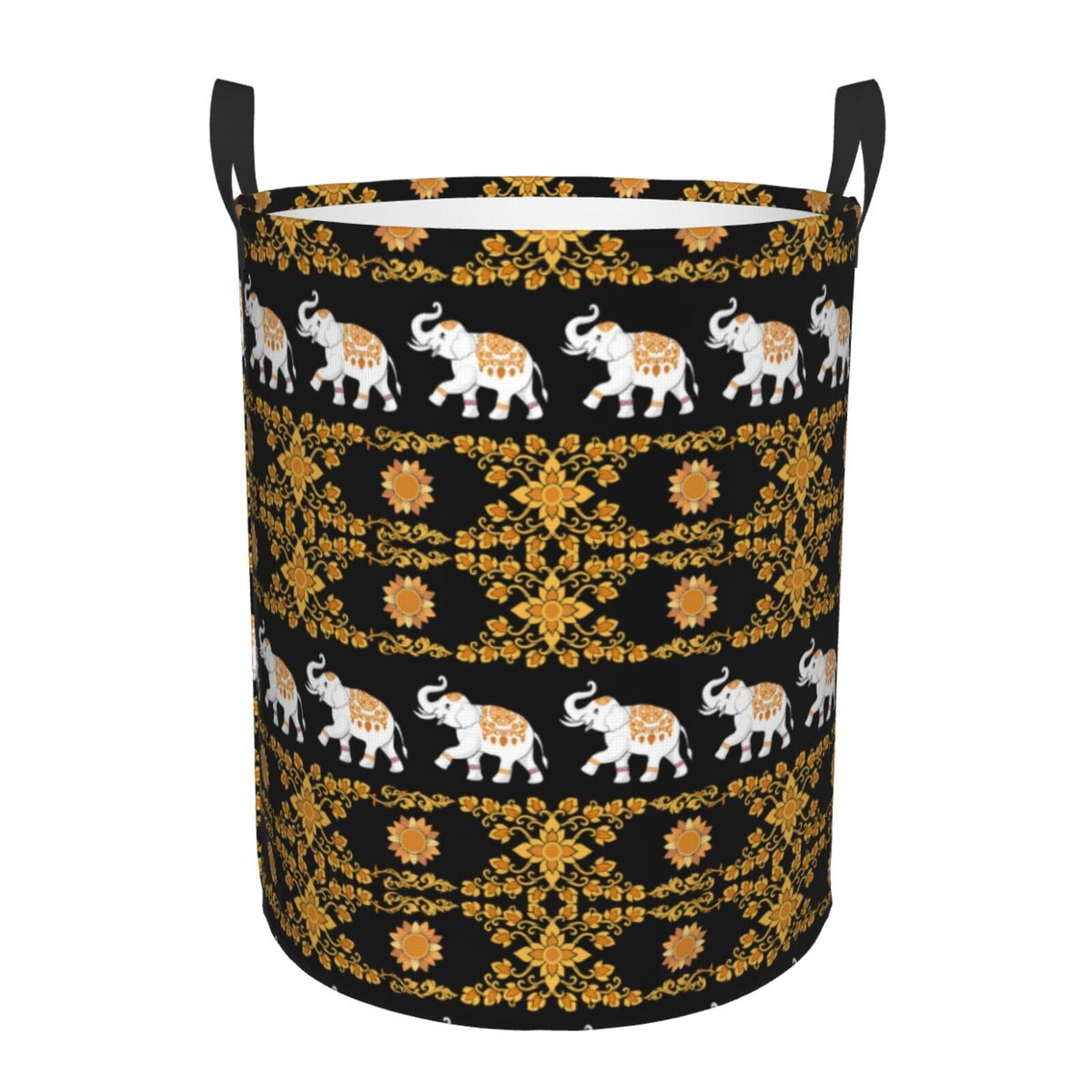 Haiem traditional Elephant Pattern Laundry Basket, Laundry Hamper ...