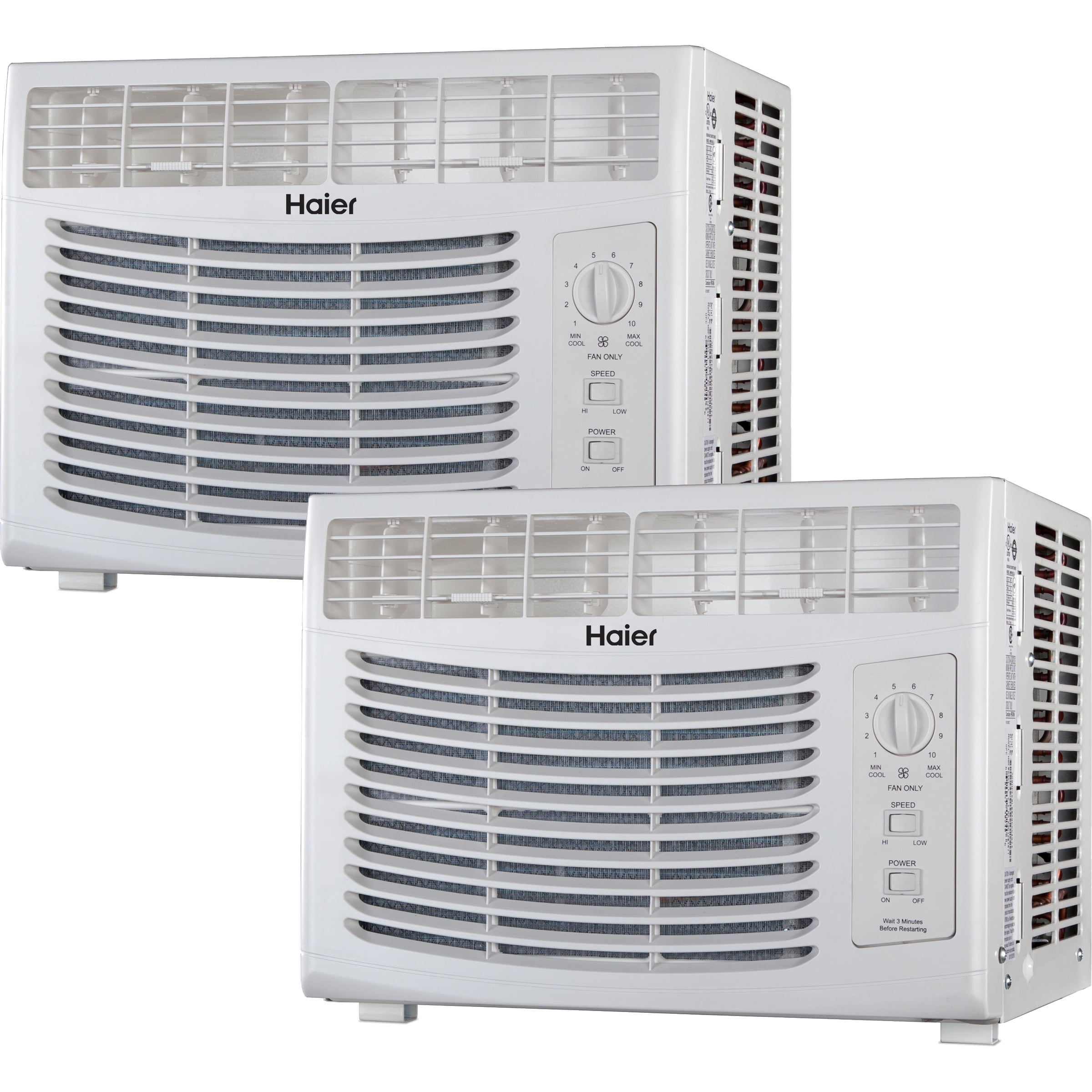 Haier 5,000 BTU Window Air Conditioner, 115V, HWF05XCR-L, 2 pack ...