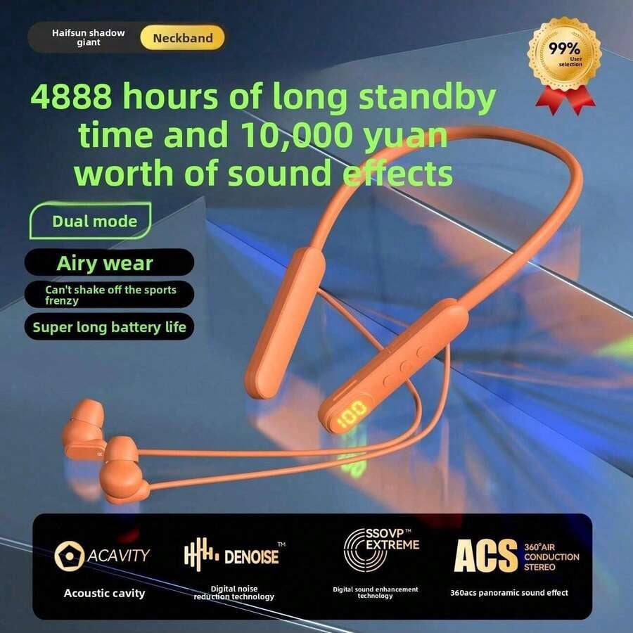 YingFit Haifsun Shadow Giant Neckband Bluetooth Headphones - 4888-Hour ...