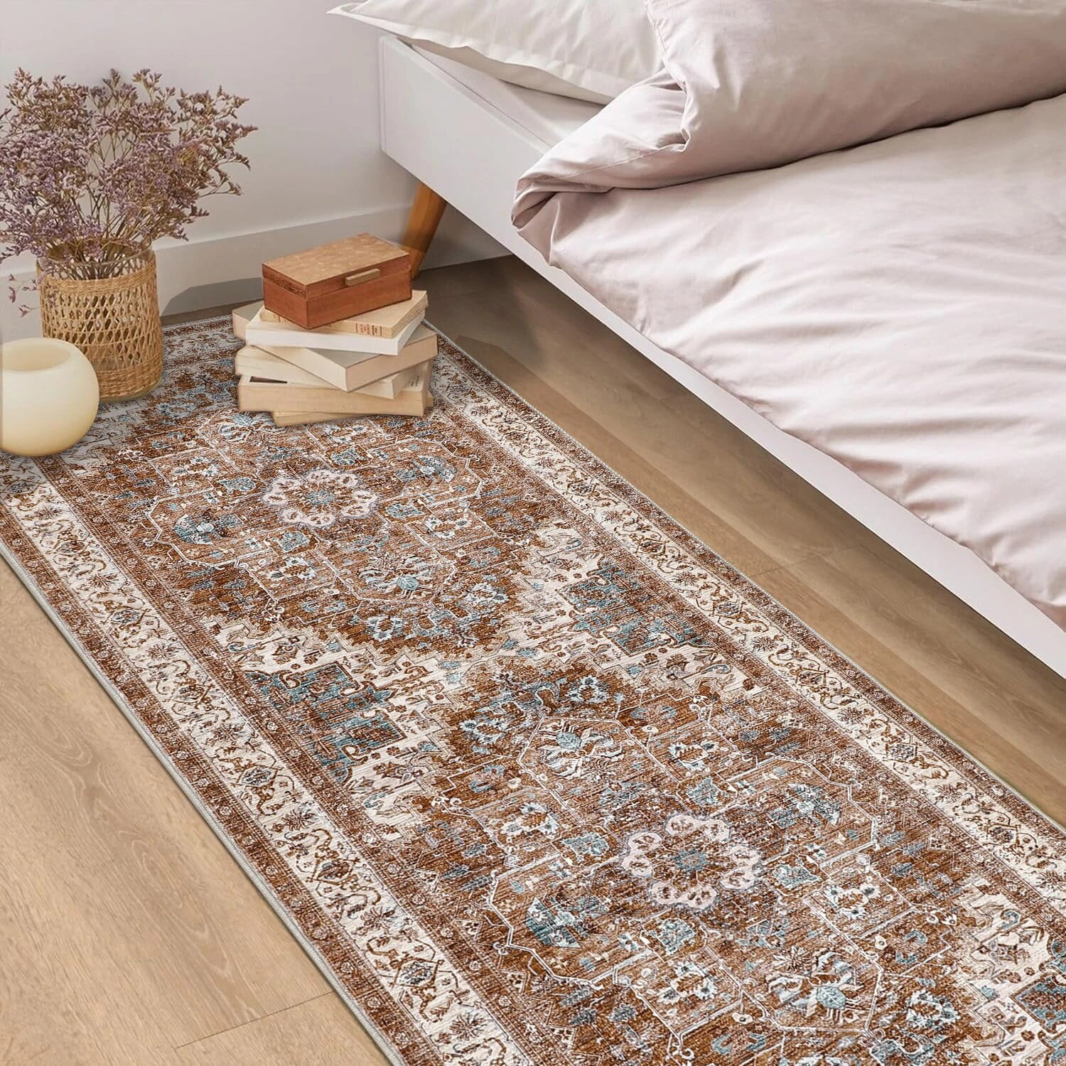 HaiiMeid 2'x6'Runner Rug Medallion Hallway Entryway Kitchen Living Room ...