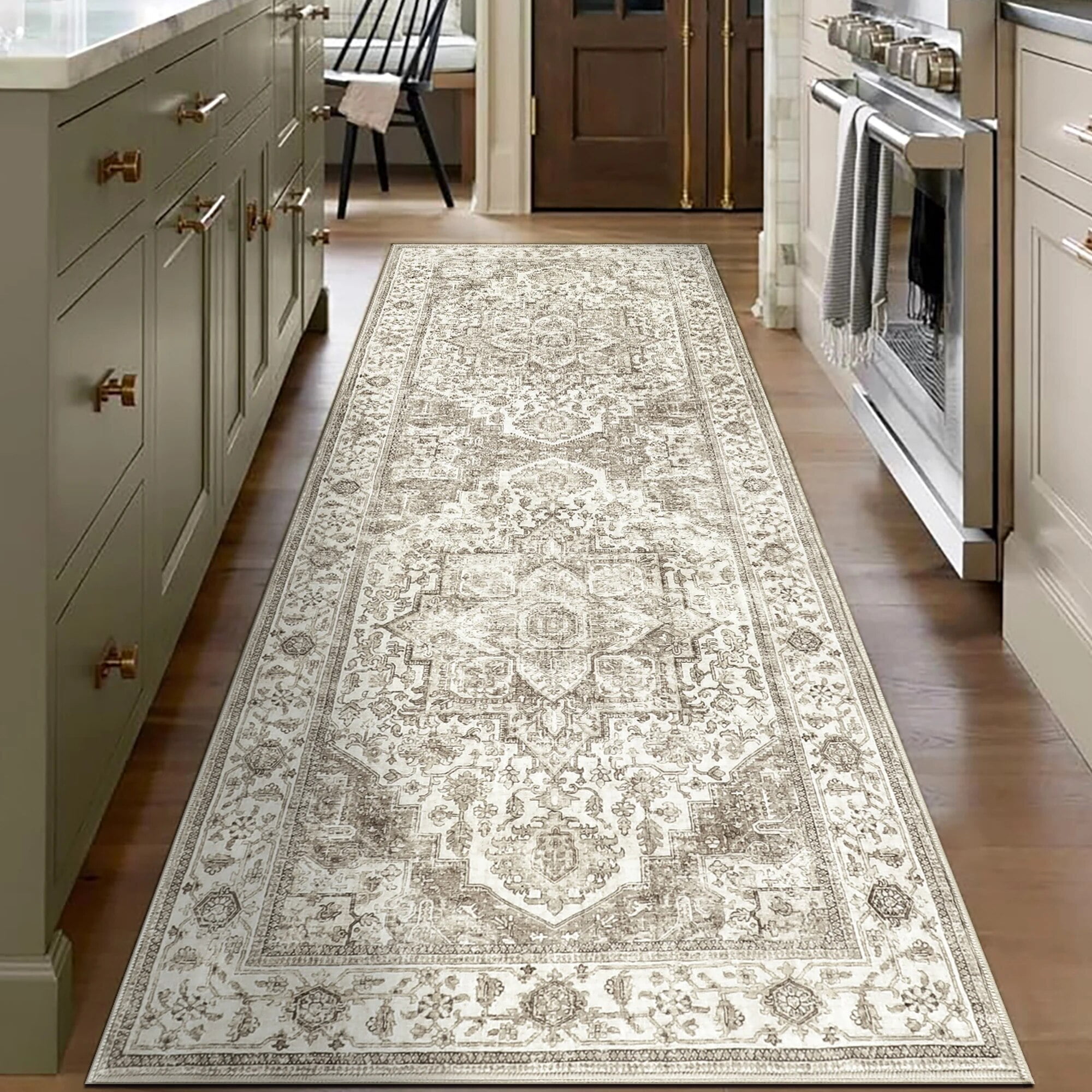 BERTHMEER 2'x6'Runner Rugs Medallion Hallway Entryway Laundry Kitchen ...