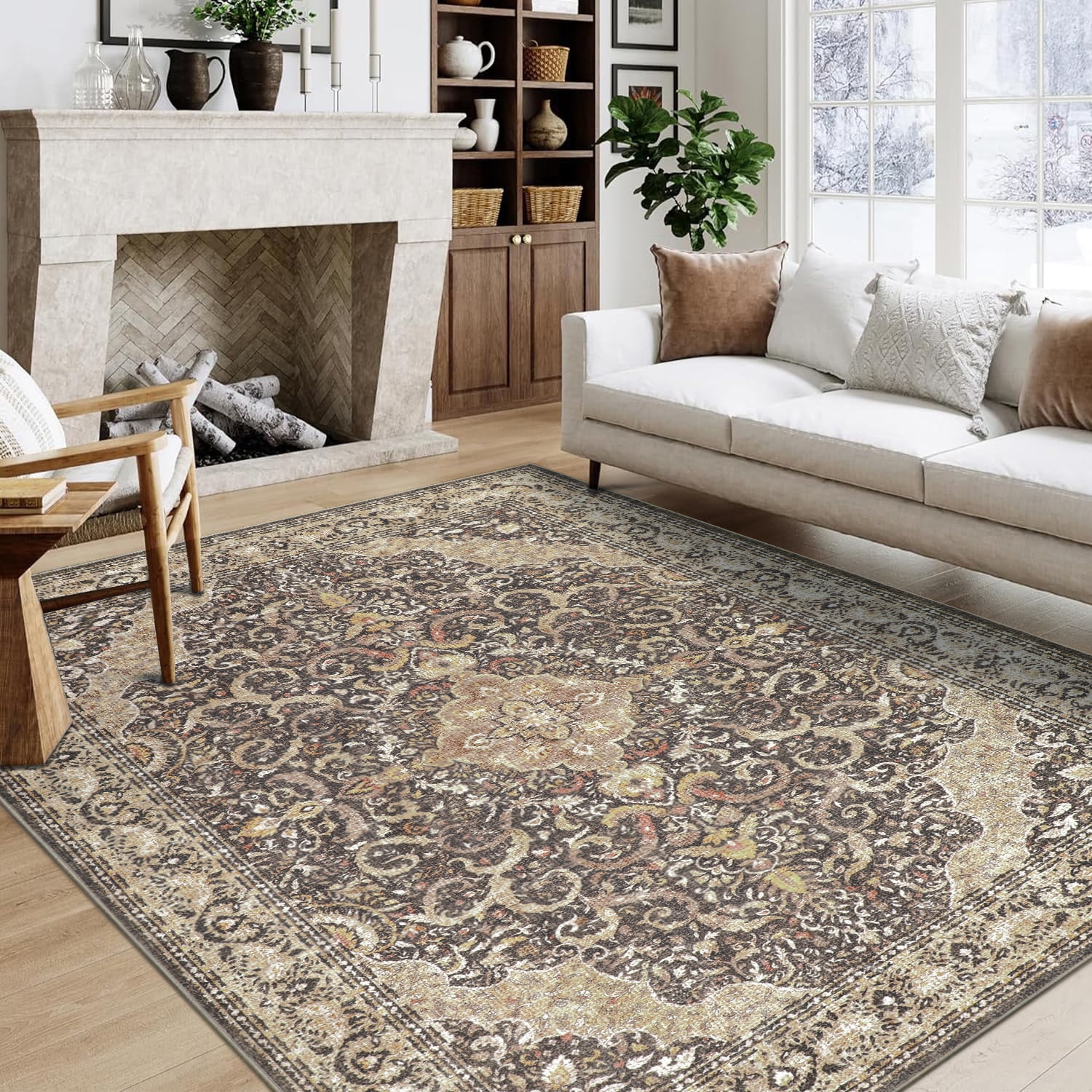 BERTHMEER Area Rugs 6'x9' for Living Room,Bedroom Dining Room Rugs ...