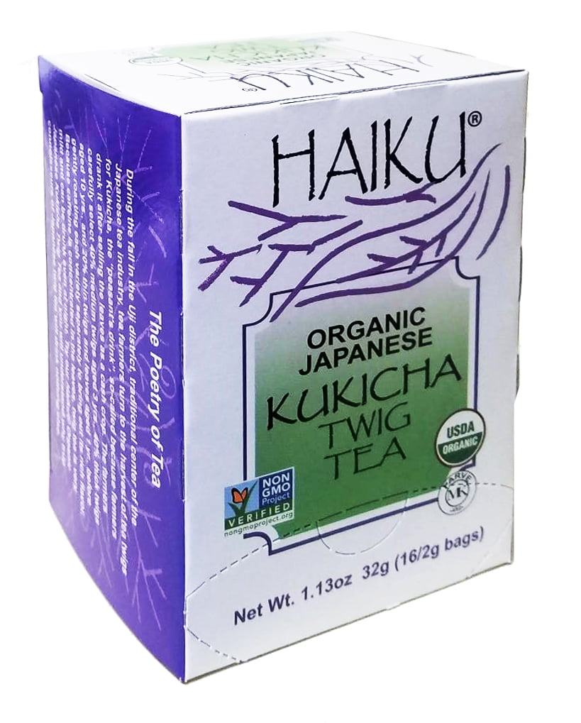 Haiku Organic Japanese Kukicha Twig Tea, 16 Teabags - Walmart.com