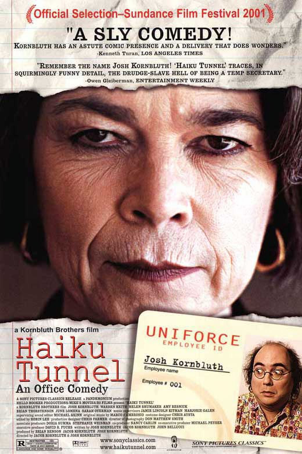 Haiku Tunnel - movie POSTER (Style A) (11" x 17") (2001) - Walmart.com