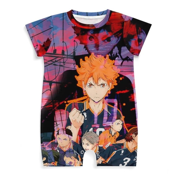 Haikyu!! Anime Baby One-Piece Rompers Summer Short Sleeve Outfit ...