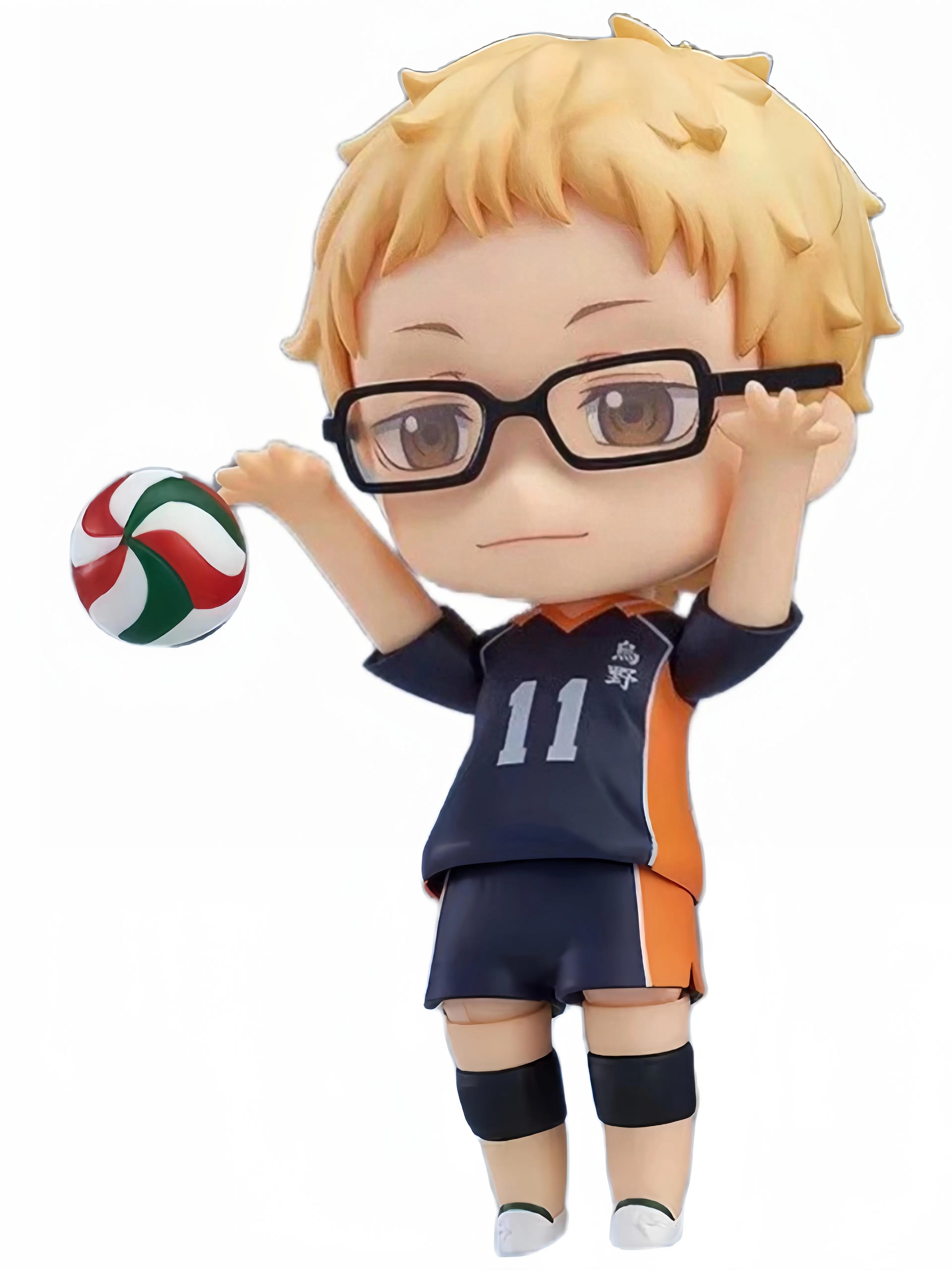 Haikyu Anime Chibi Figure Kei Tsukishima Nendoroid Q Version Clay ...