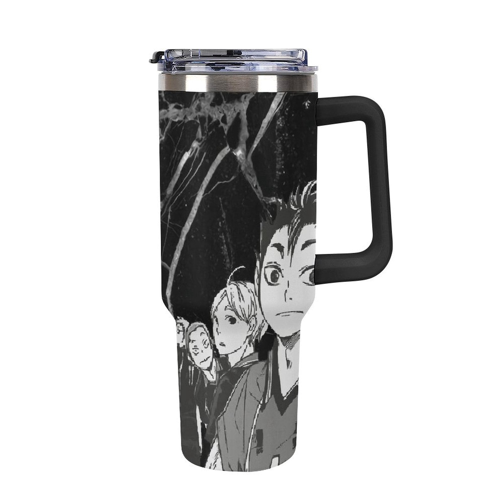 Haikyu Car Tumbler with Handle And Straw Lid Large Capacity 40 Oz ...