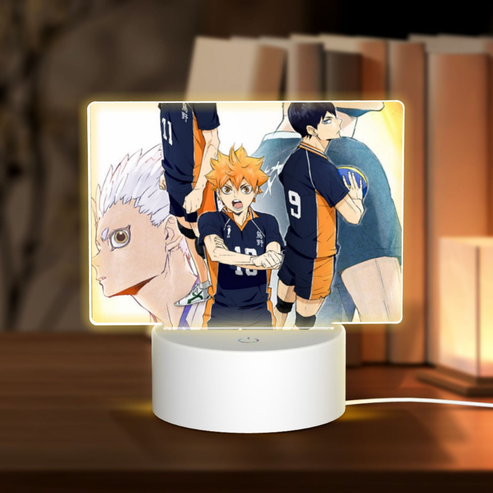 Haikyu!! Poster Rectangular Acrylic Night Light Adjustable 3 Light ...