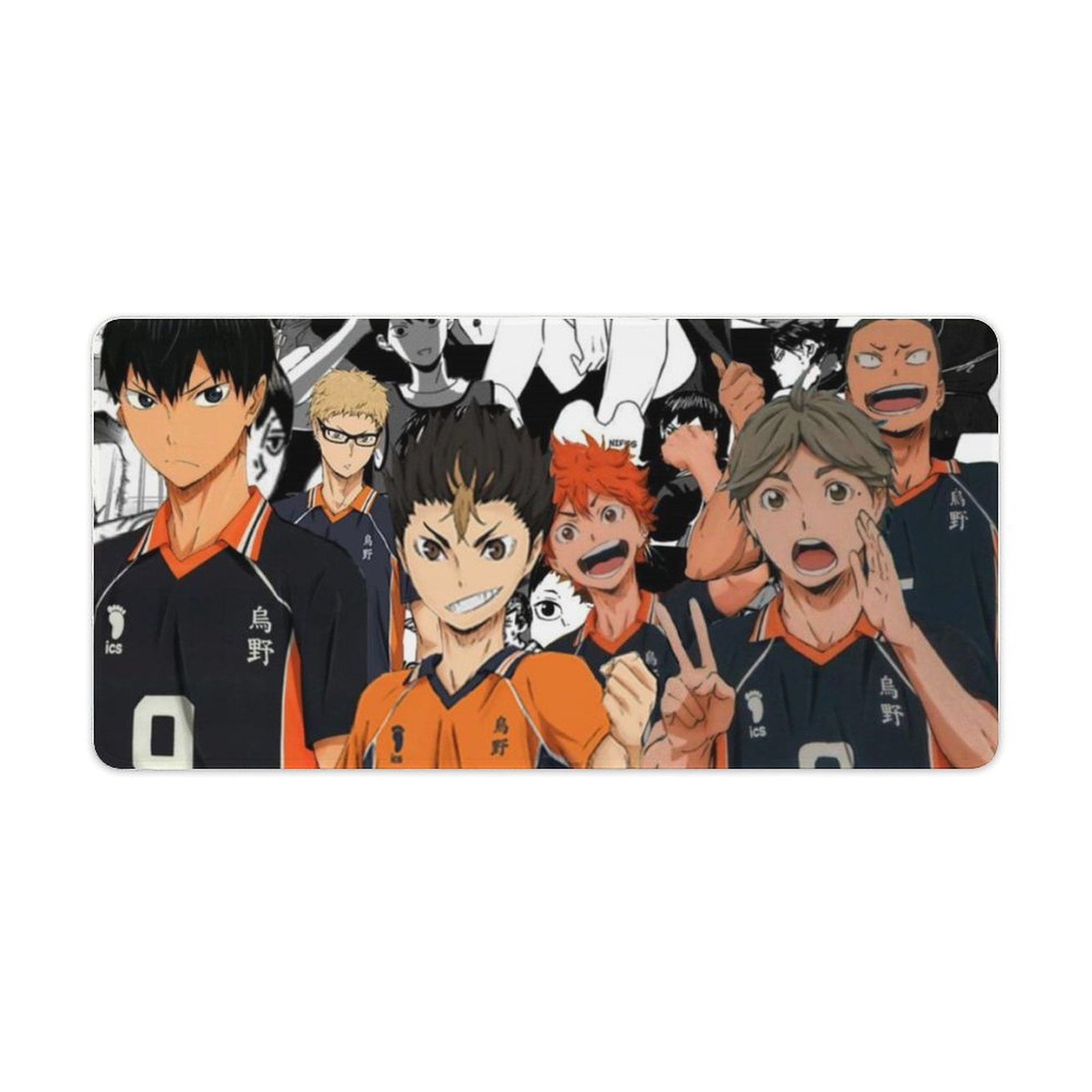 Haikyu!! Volleyball Mouse Pad No-sliped Large Mousepad Extended Gaming ...