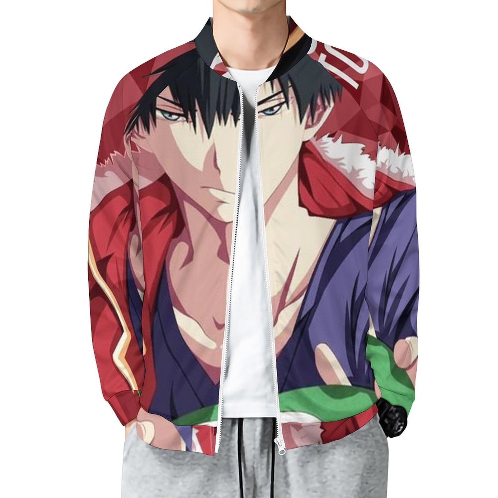 Haikyu!! Volleyball Player Fashion Jacket Mens Windbreaker Coat ...