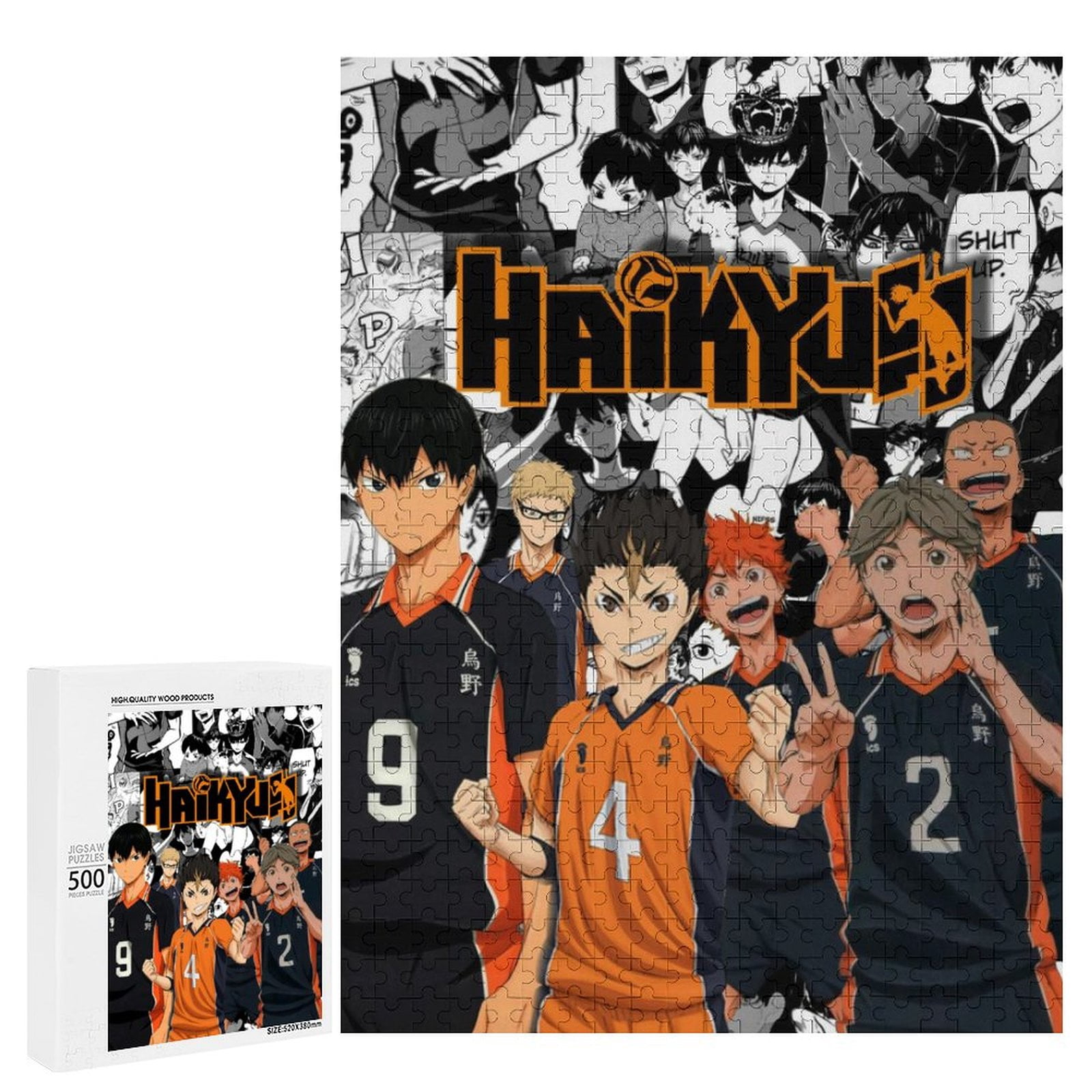 Haikyu!! Volleyball Wooden Jigsaw Puzzles Accessories Intellectual ...