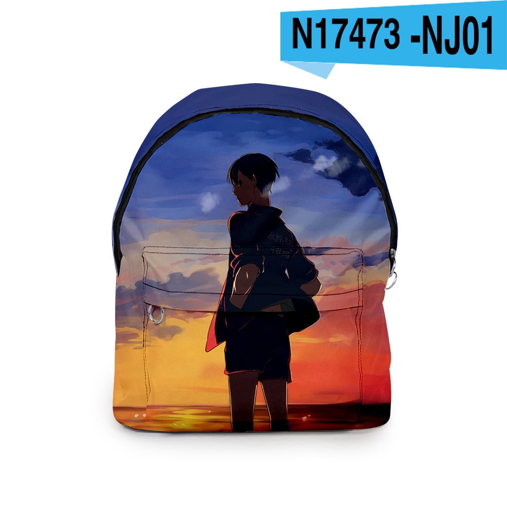 Haikyuu 3D Print Anime Backpack - Unisex Backpack - Walmart.com